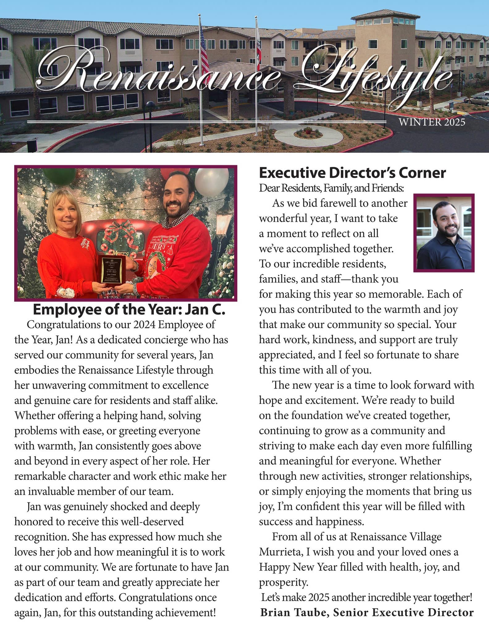 Renaissance Lifestyle - Winter 2025 by Renaissance Villages, Inc. - Issuu
