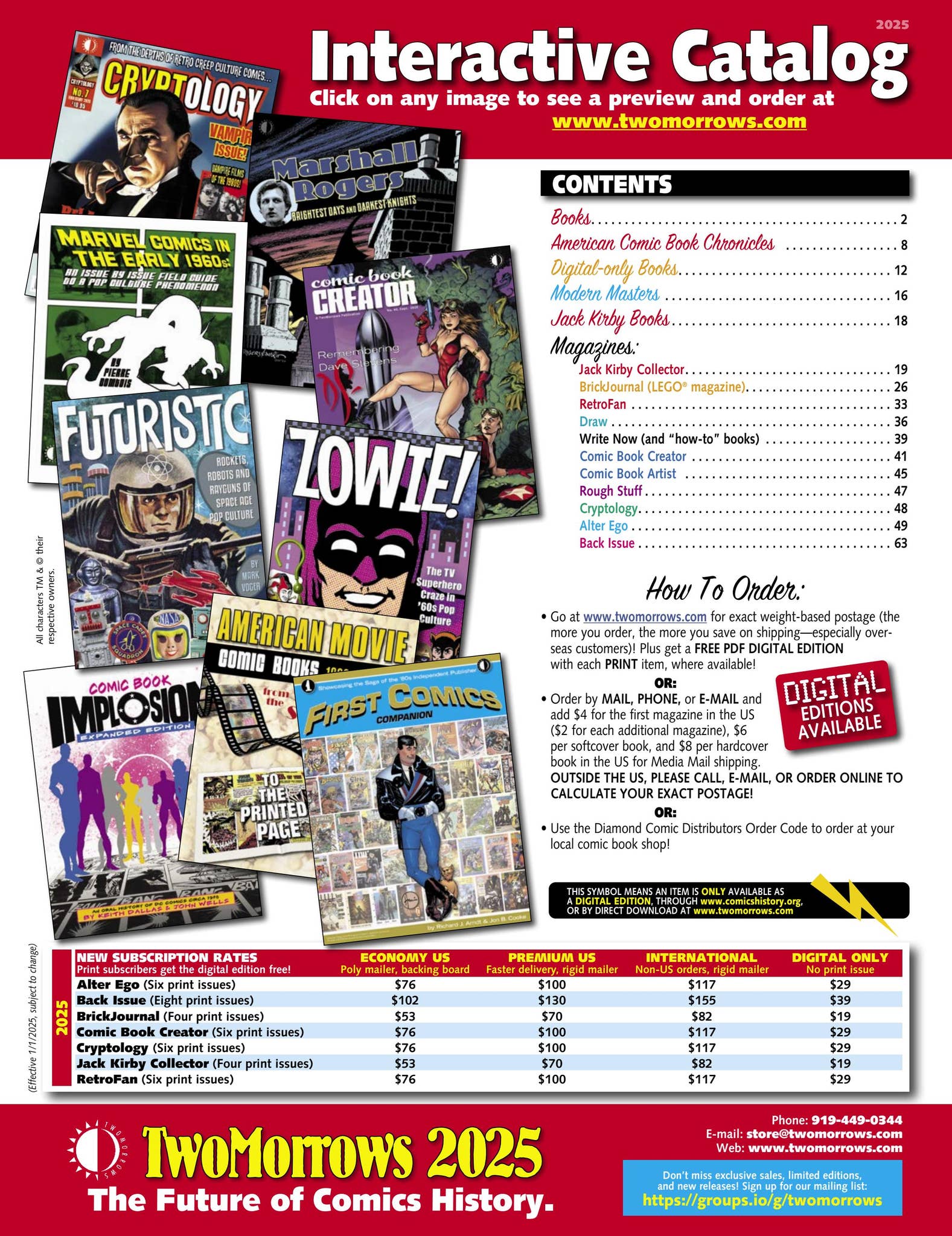 TwoMorrows 2025 Catalog by TwoMorrows Publishing - Issuu