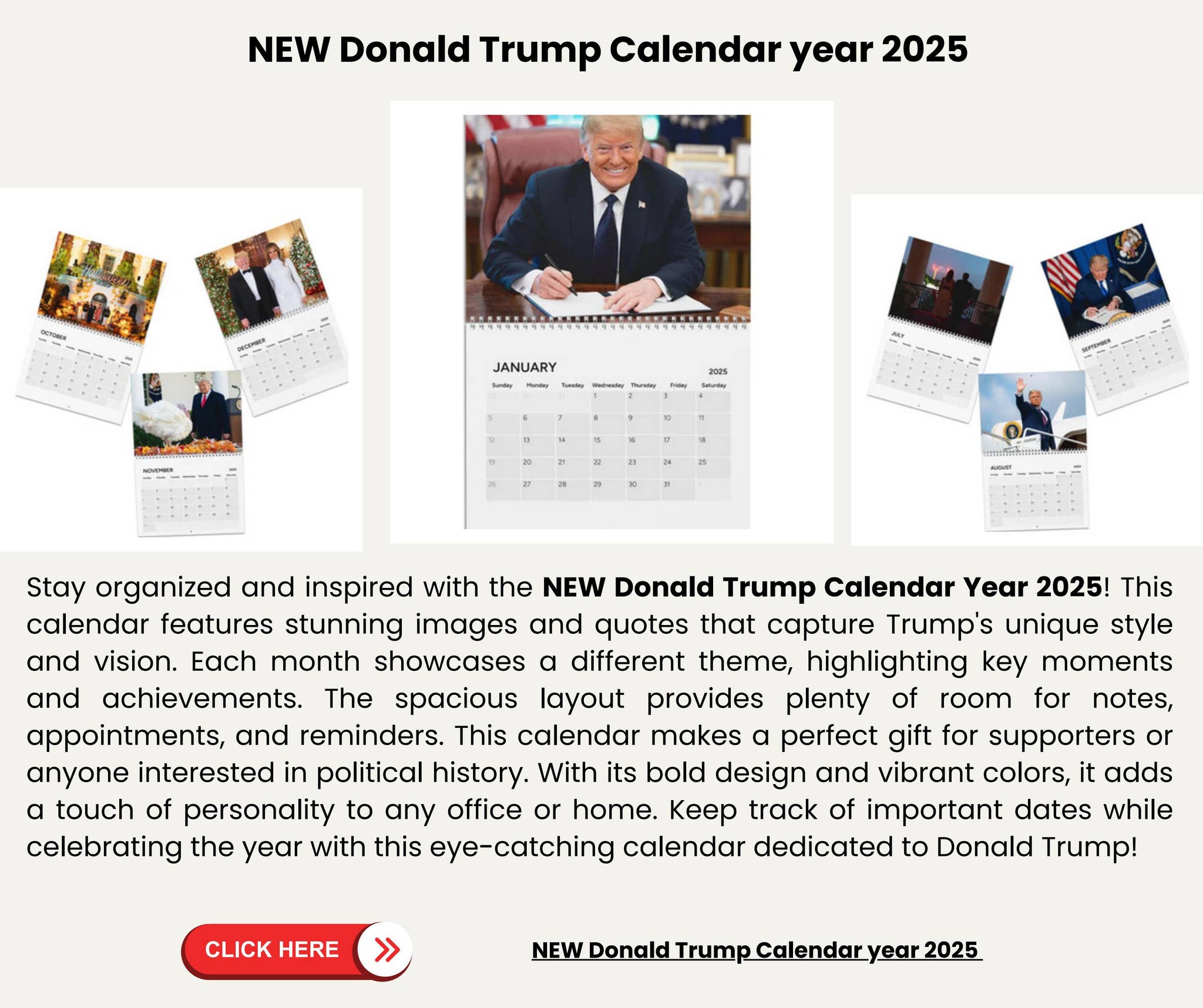 NEW Donald Trump Calendar year 2025 by Top Products Collection - Issuu