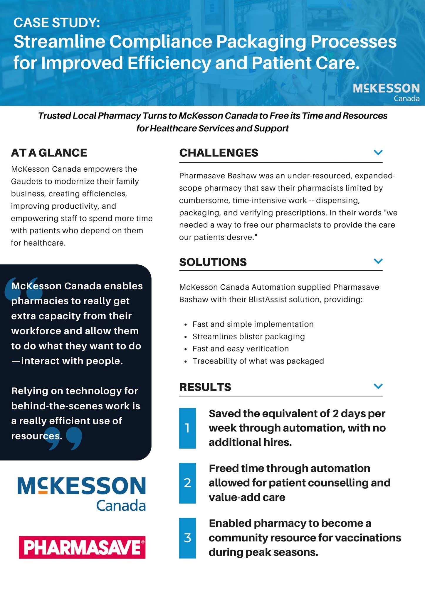 Case Study - Streamline Compliance Packaging Processes for Improved Efficiency & Patient Care by ...