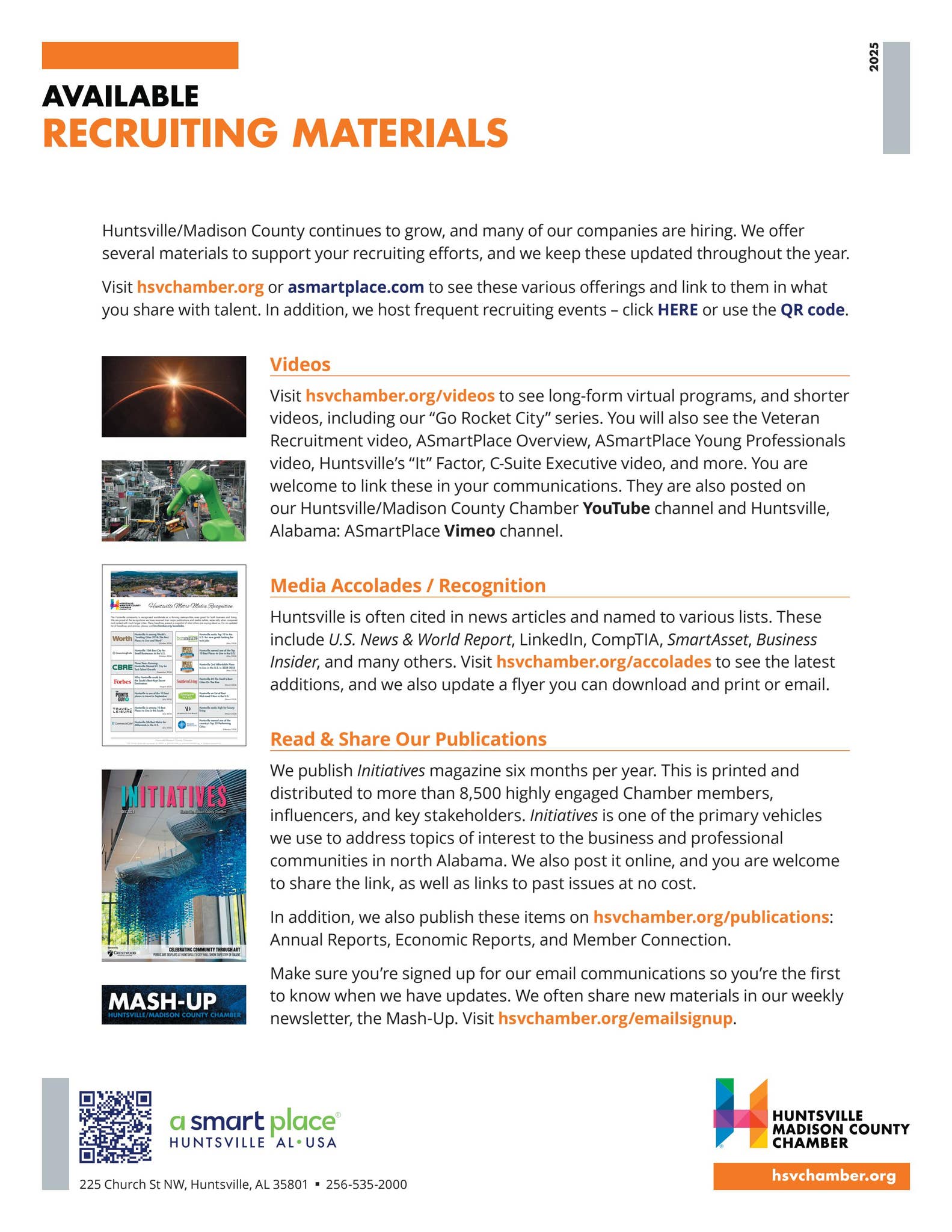 2025 Recruiting Materials by Huntsville/Madison County Chamber - Issuu