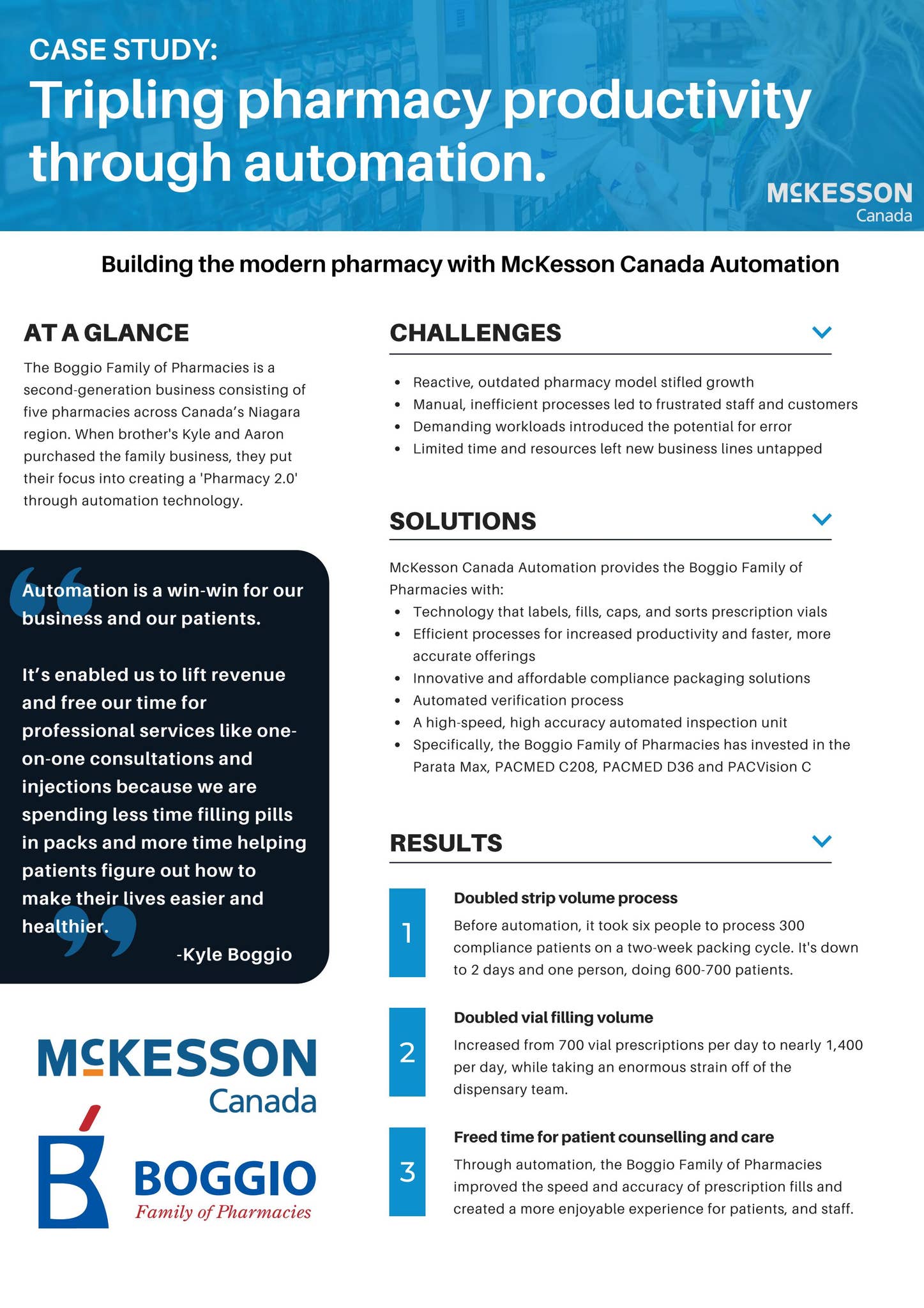 Case Study - Tripling pharmacy productivity through automation by McKesson Technology Solutions ...