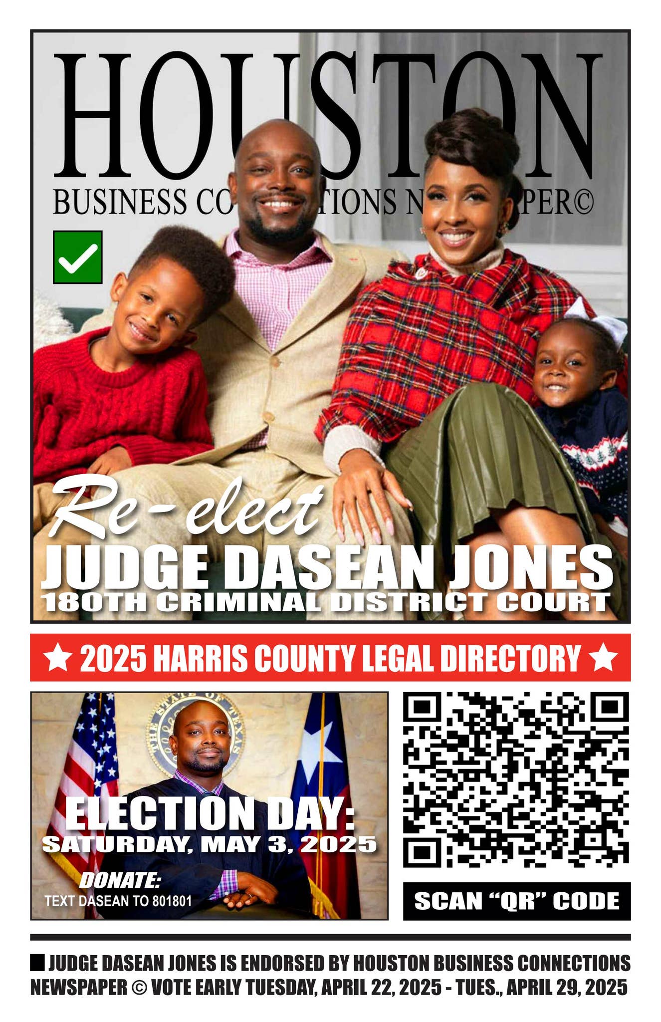 Judge DaSean Jones is Endorsed Over Tami C Pierce on Saturday, May 3 ...
