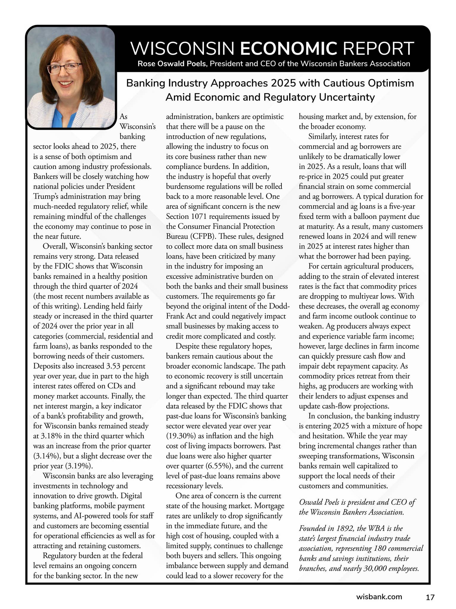Wisconsin Economic Reports by wisbank - Issuu