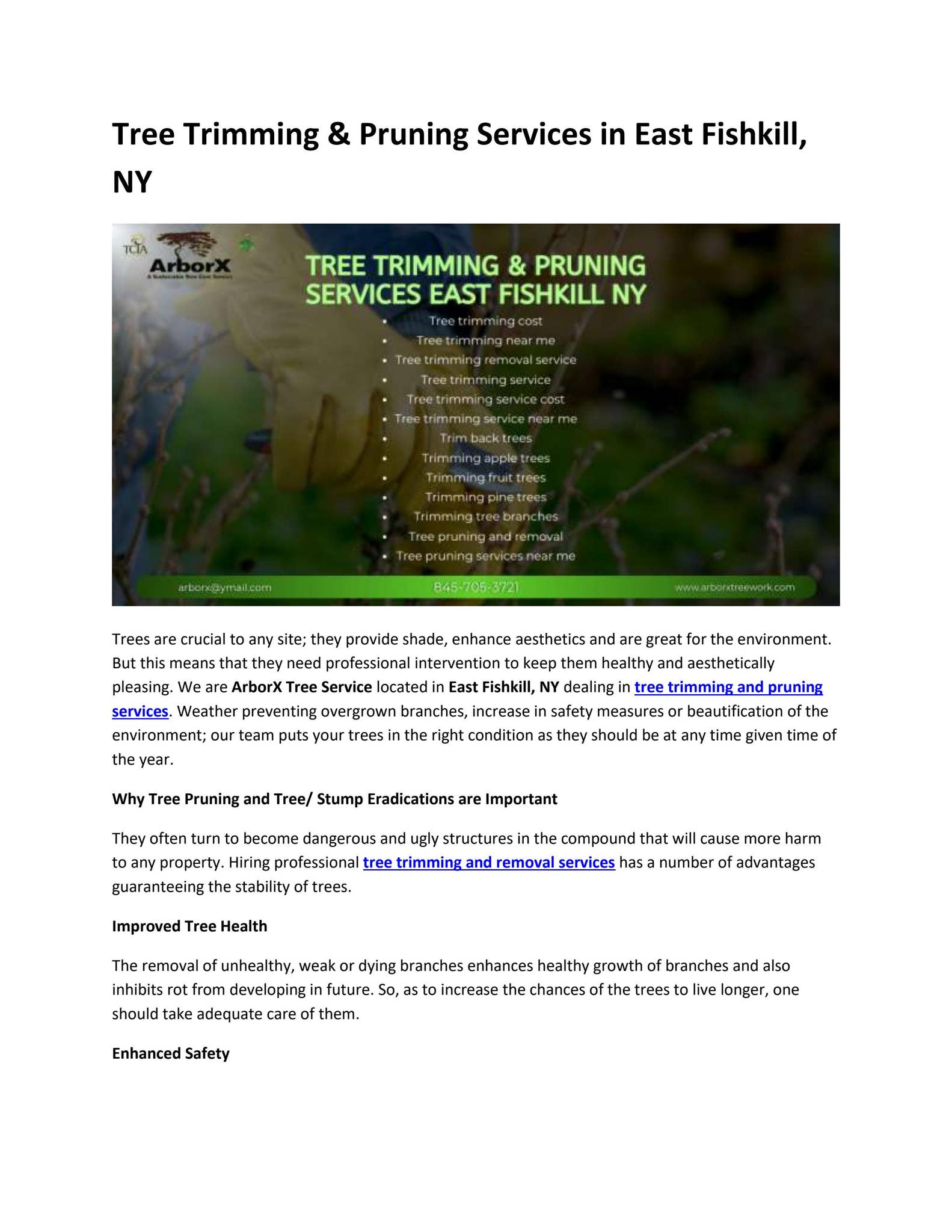 Tree Trimming & Pruning Services in East Fishkill, NY by Digi Era Pro ...