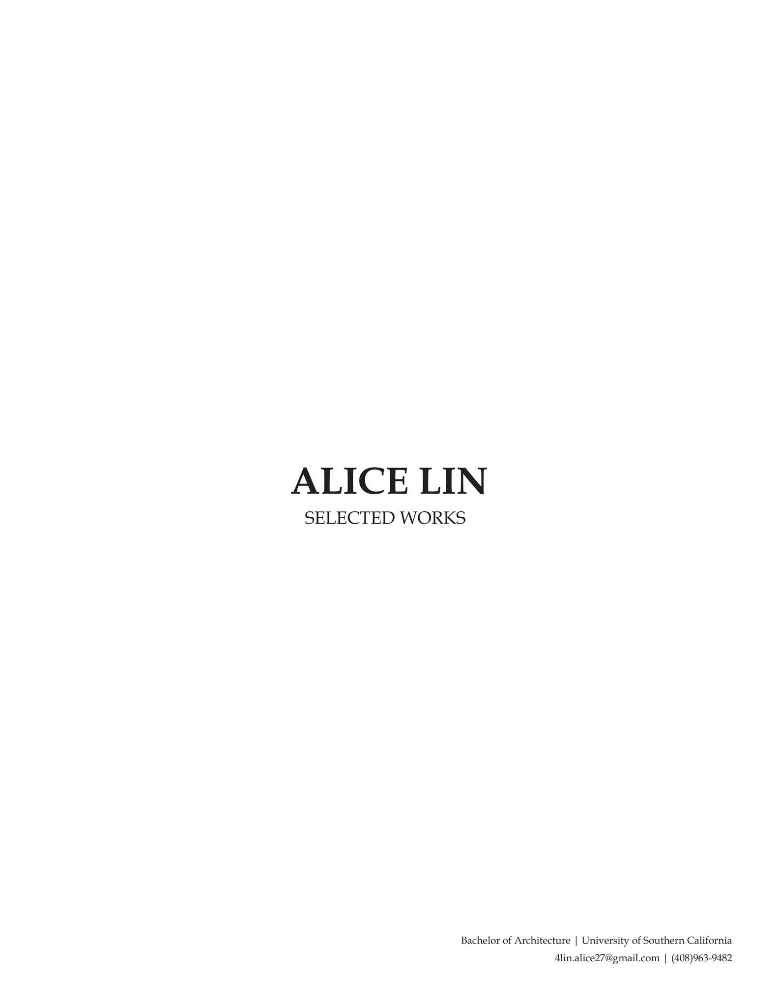Alice Lin Portfolio by Alice Lin - Issuu