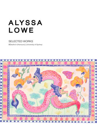 Alyssa Lowe - BArch Undergraduate Portfolio/CV by Alyssa Lowe - Issuu