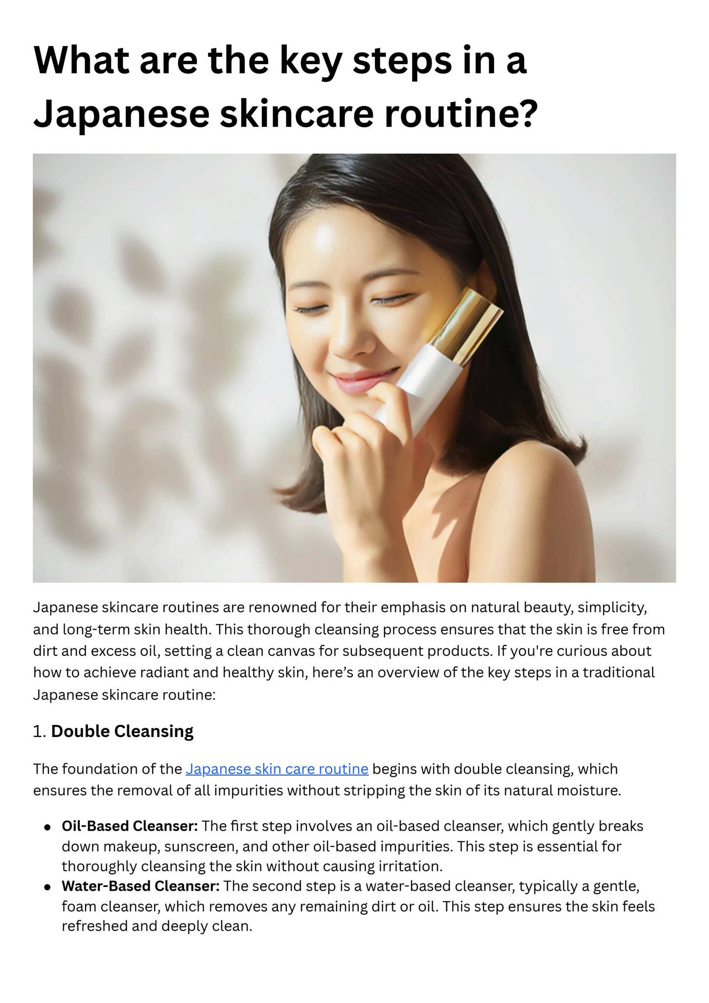 Japanese Skin Care Routine in India - A Thorough Step by Step Guide by ...