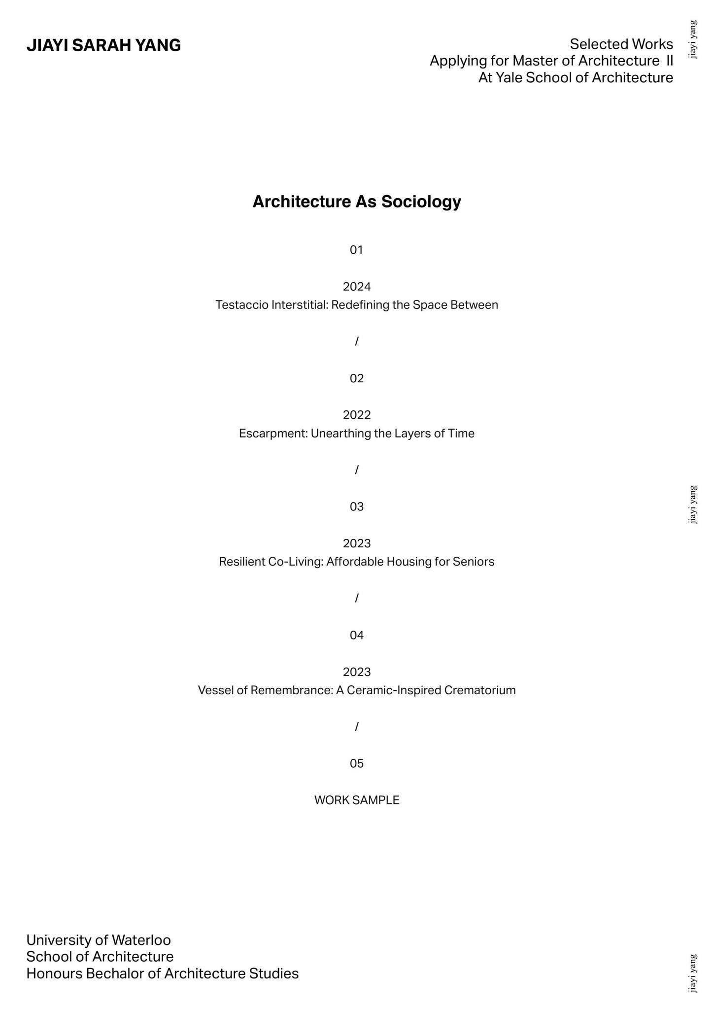 Jiayi Sarah Yang_ March Portfolio by Sarah Yang - Issuu