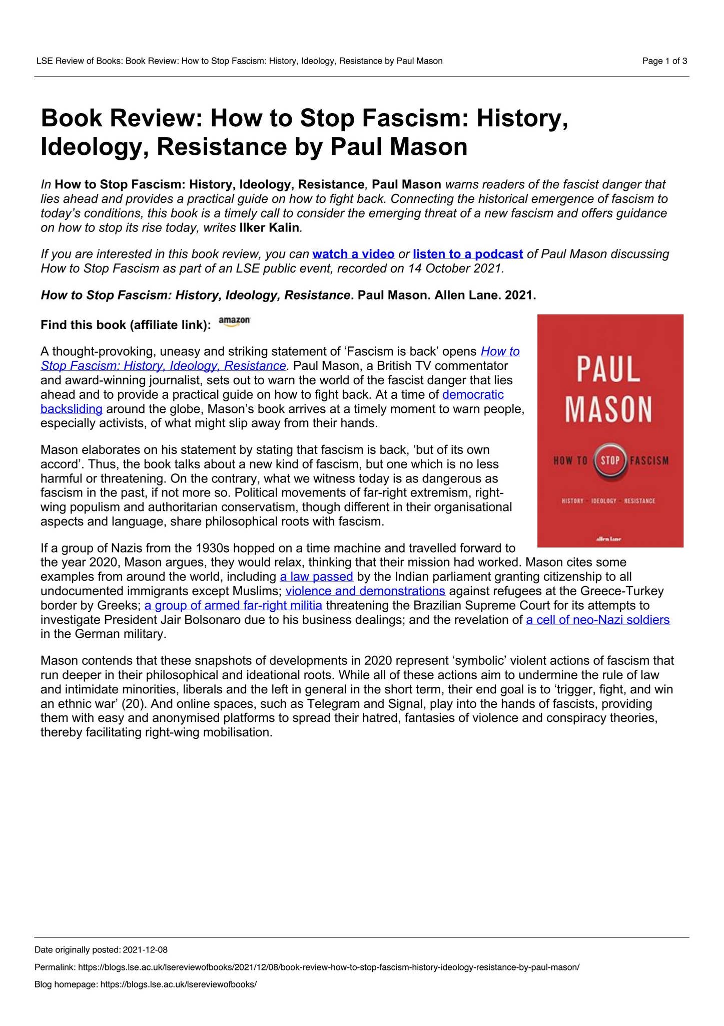 Book Review: How to Stop Fascism by demandside - Issuu