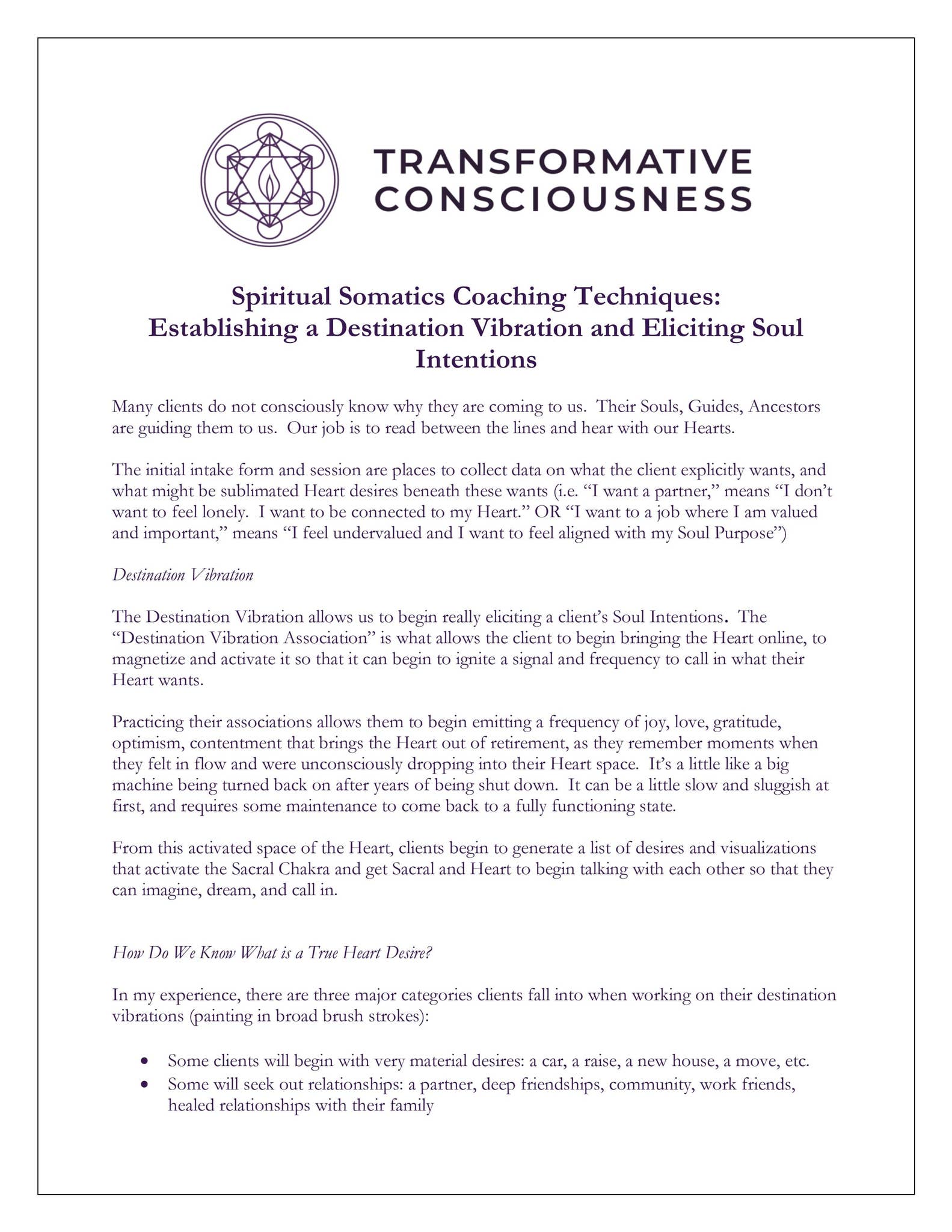 Spiritual Somatics Eliciting Soul Intentions Techniques copy by transformativeconsciousness - Issuu