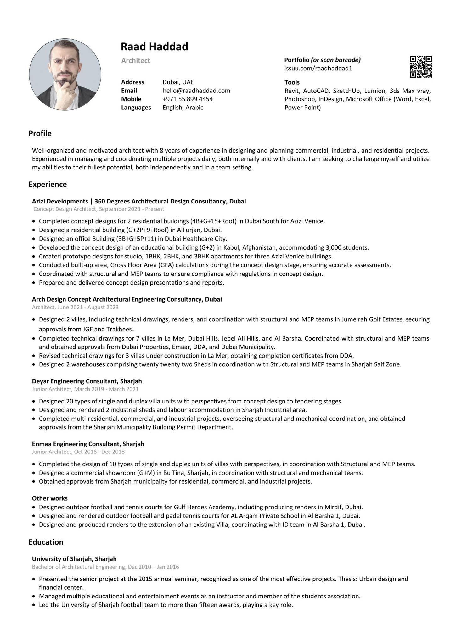 CV - Raad Haddad by Raad haddad - Issuu