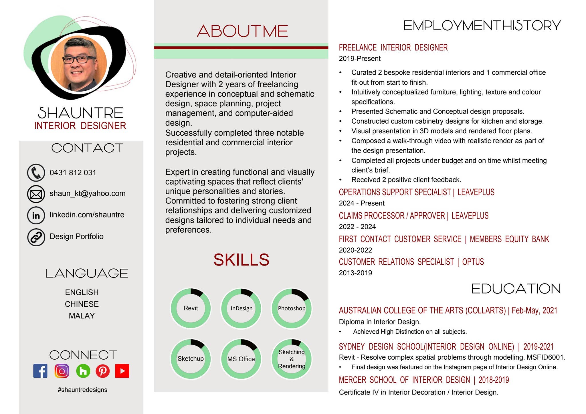 Shaun Tre Interior Design CV by Shaun Tre Designs - Issuu