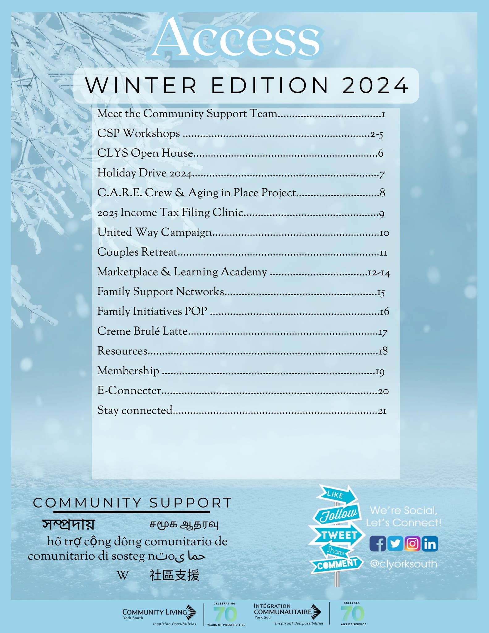 Access Newsletter Winter 2024- Final by CLYorkSouth - Issuu