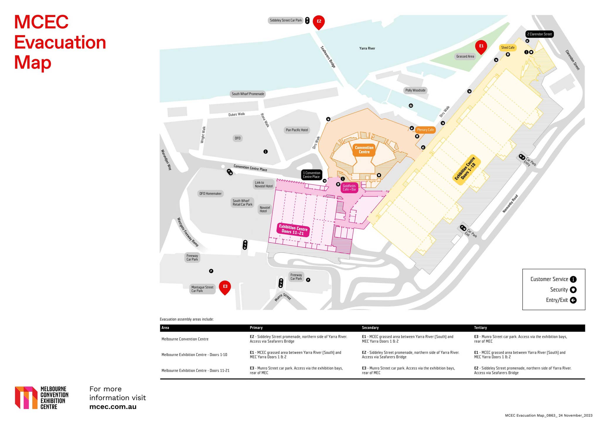 MCEC | Evacuation Map by Melbourne Convention and Exhibition Centre - Issuu