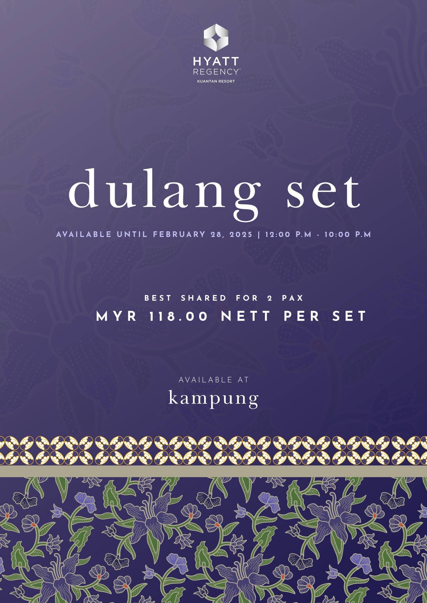 Dulang Set 2025 by Hyatt Regency Kuantan Resort - Issuu