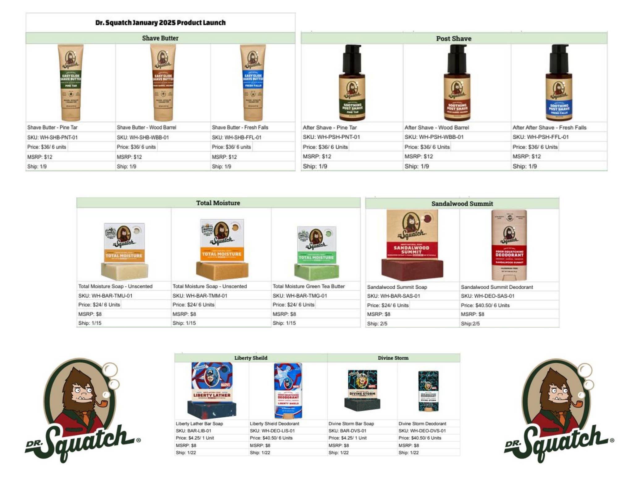 DR Squatch NEW Product Catalog 1-6-25 by Cliff Price and Company - Issuu