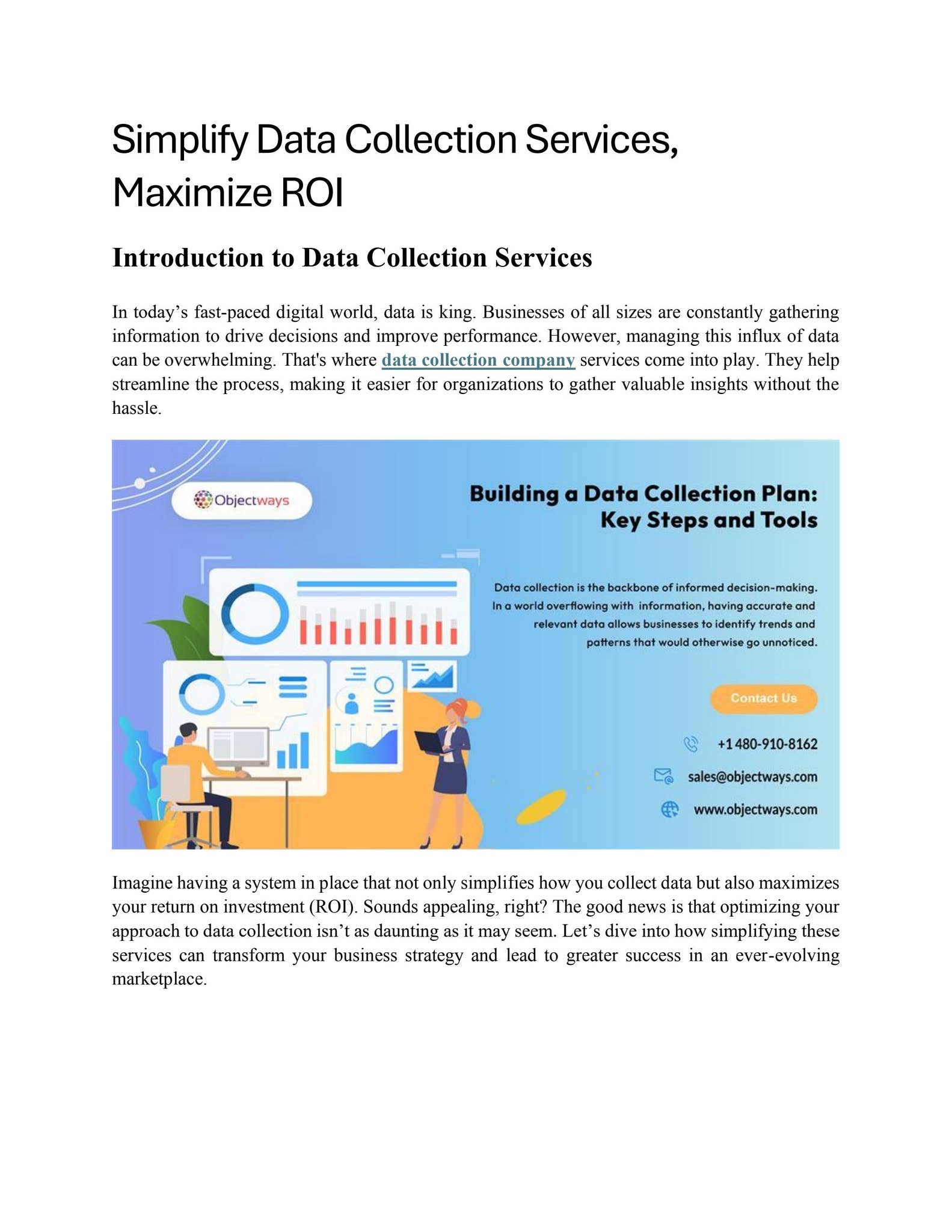 Simplify Data Collection Services: Maximize ROI by Thiruna arasu - Issuu