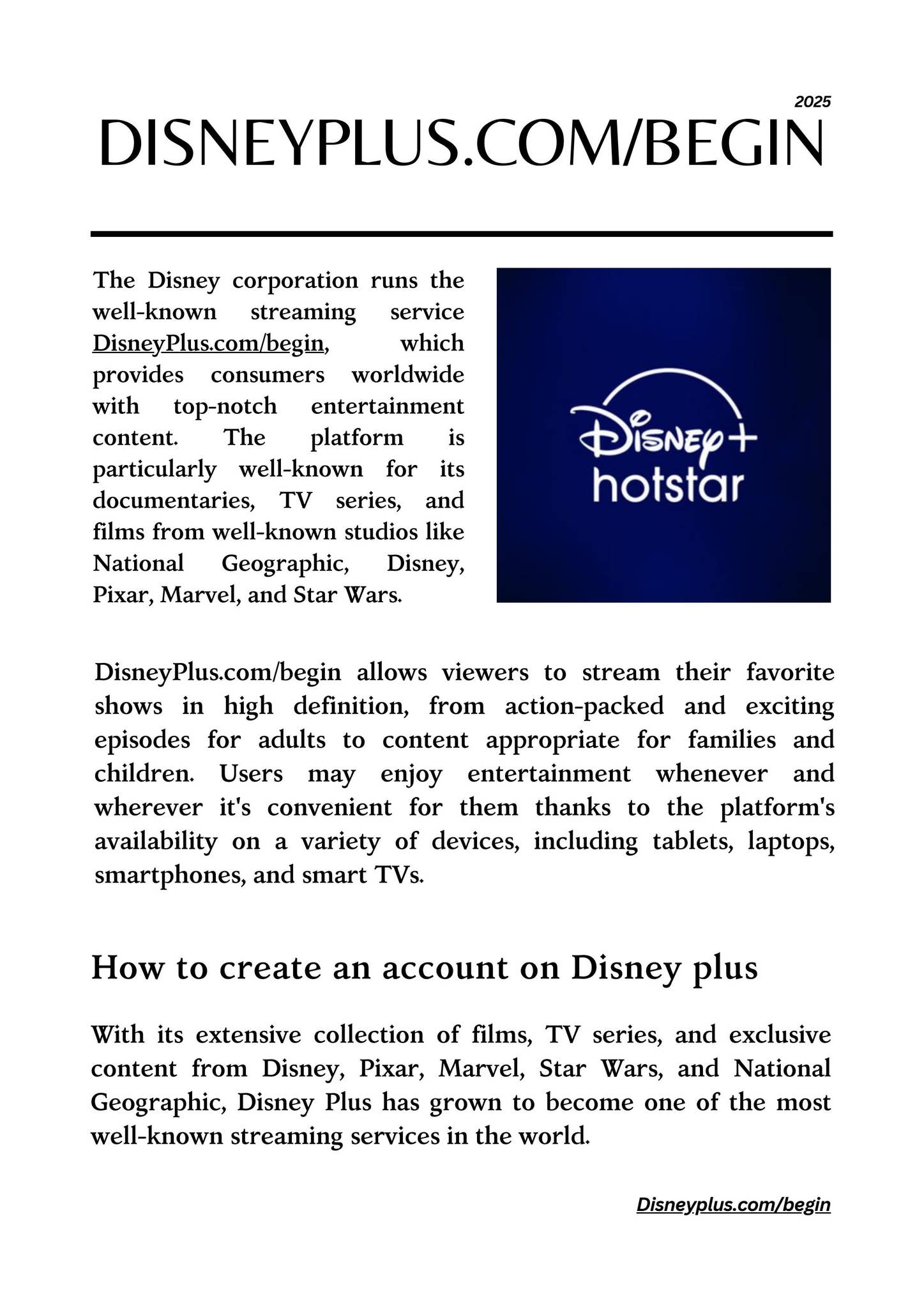 Disneypluscombegin How to create an account on Disney plus by ...