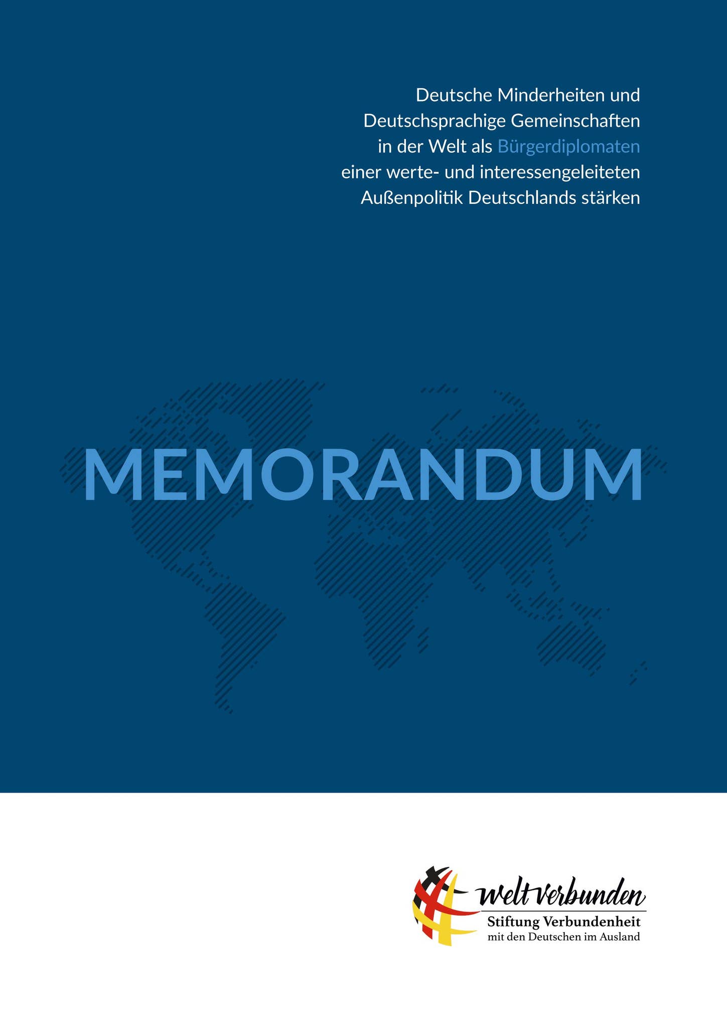Memorandum zur Bundestagswahl 2025 by Stiftung Verbundenheit mit den ...