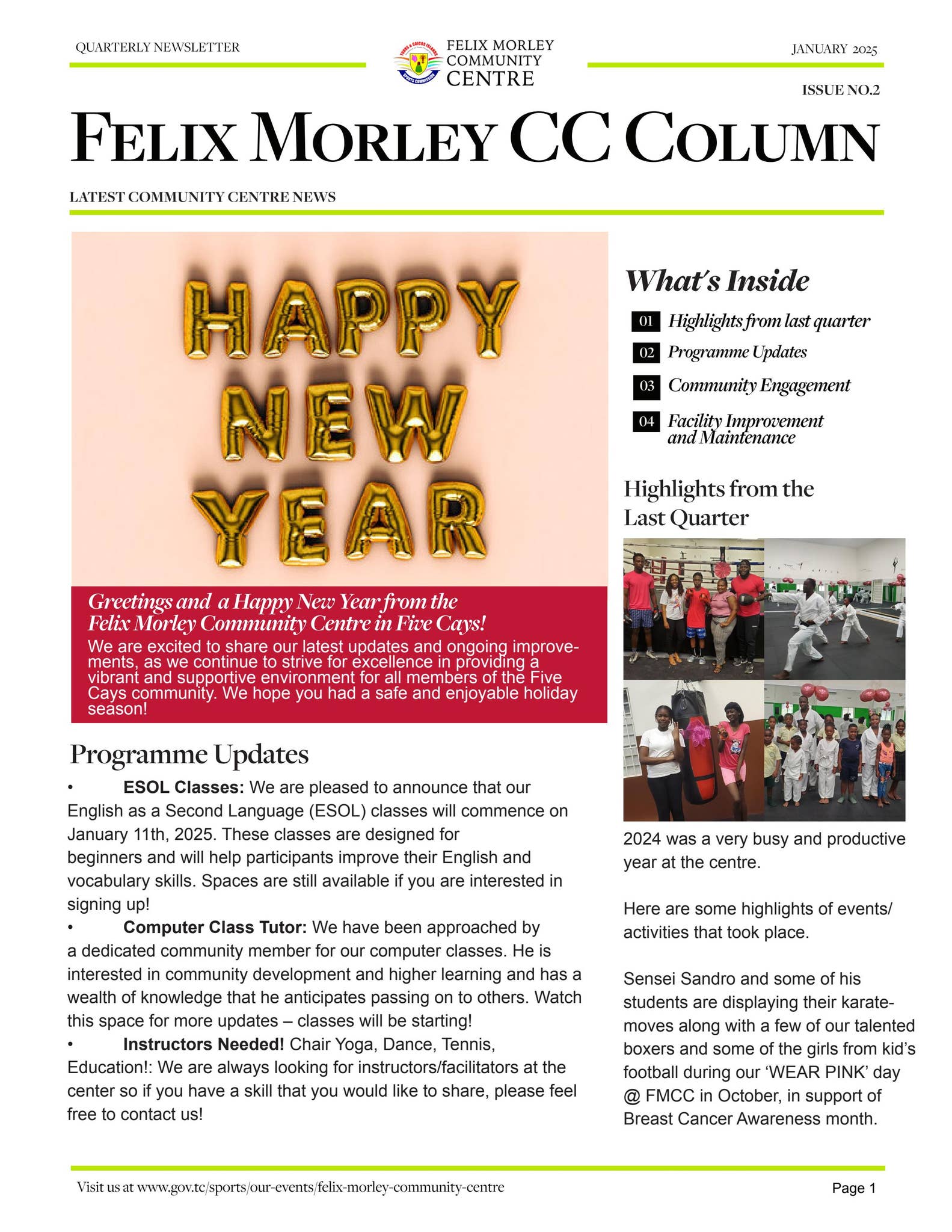 Felix Morley CC Column - Jan 2025 by tcisportscommissiongov - Issuu