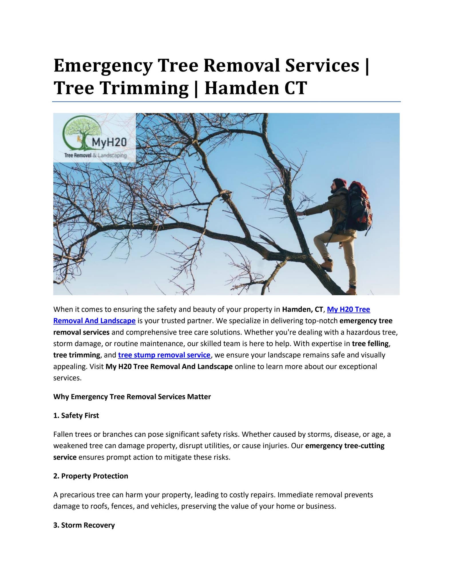 Emergency Tree Removal Services | Tree Trimming | Hamden CT by Digi Era ...