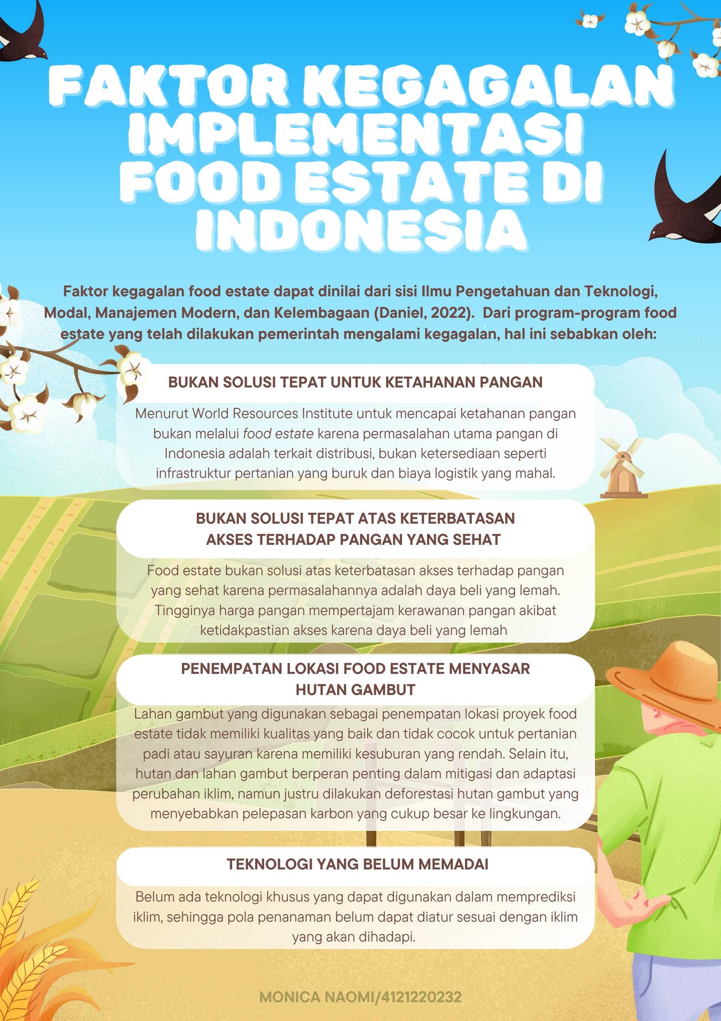 Faktor Kegagalan Implementasi Food Estate di Indonesia by Monica Naomi ...