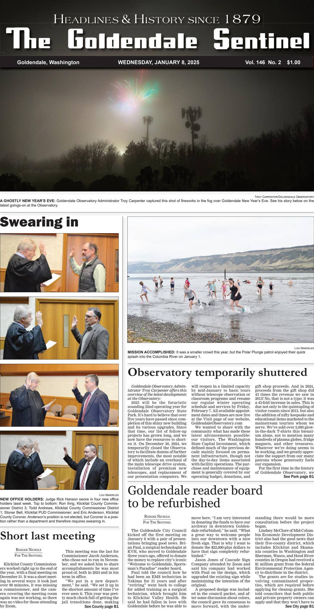 Goldendale Sentinel January 8, 2025 by Goldendale Sentinel - Issuu