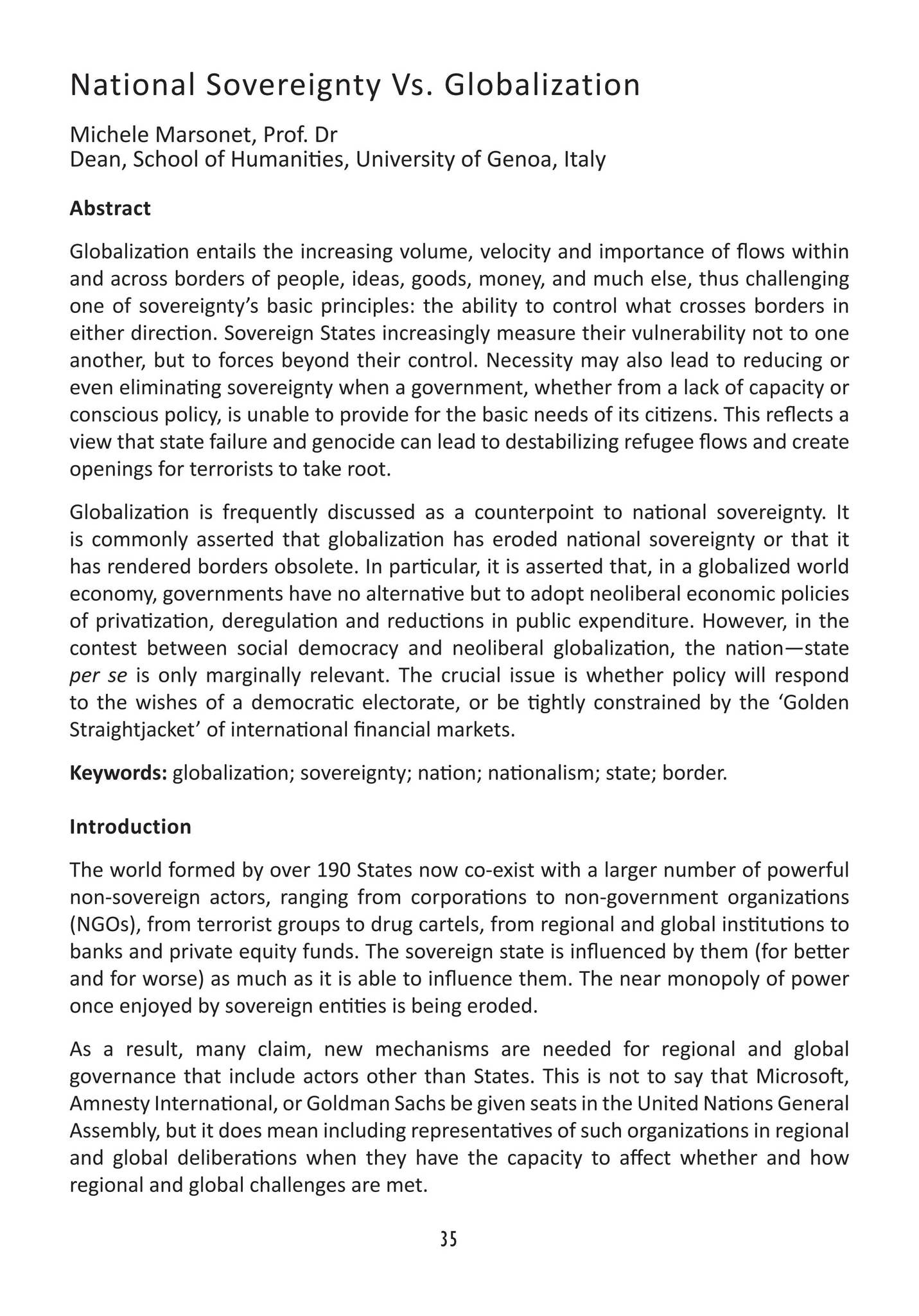 National Sovereignty Vs. Globalization by demandside - Issuu