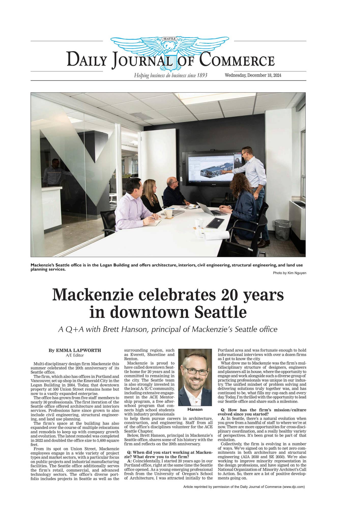 Mackenzie Celebrates 20 Years in Downtown Seattle by mcknze7 - Issuu