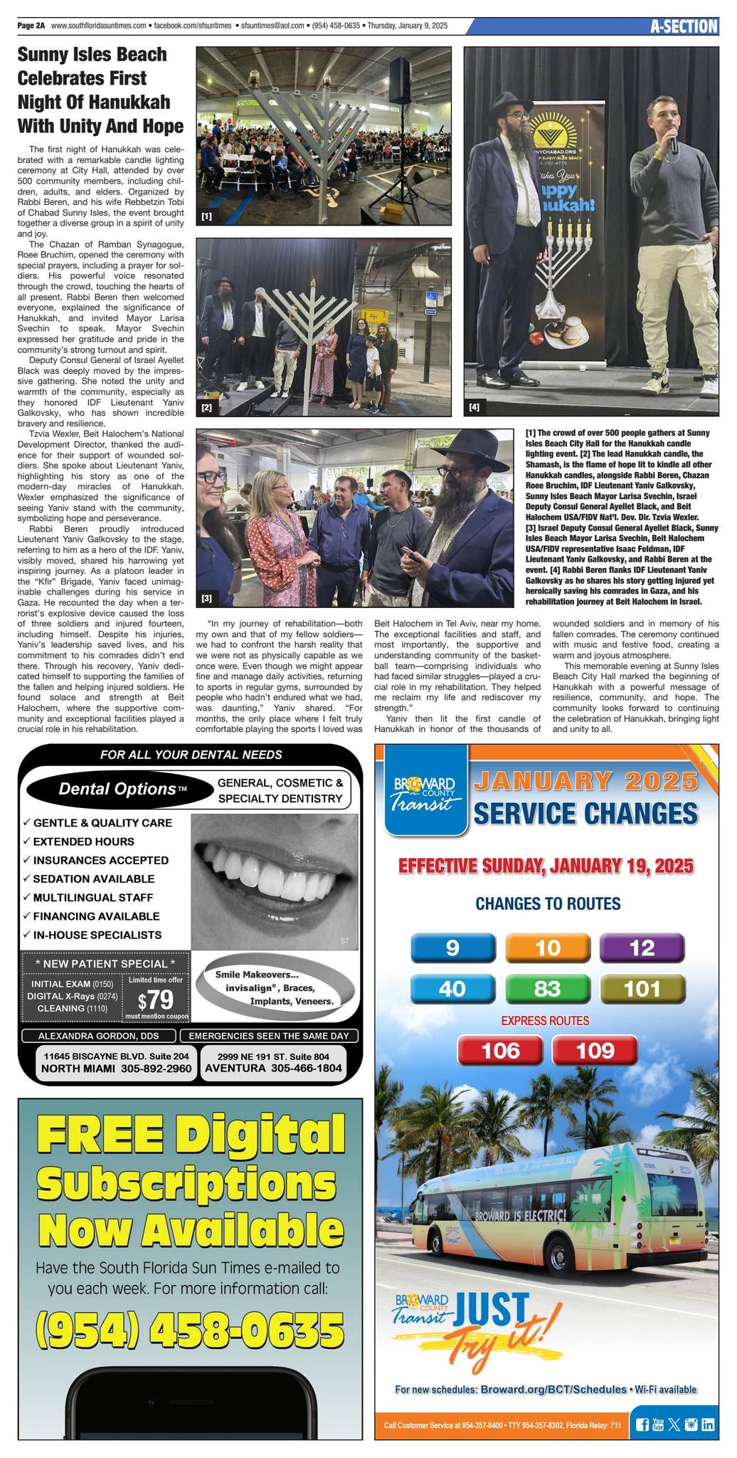 Sun Times Issue 01 09 25 by The South Florida Sun Times & Aventura ...