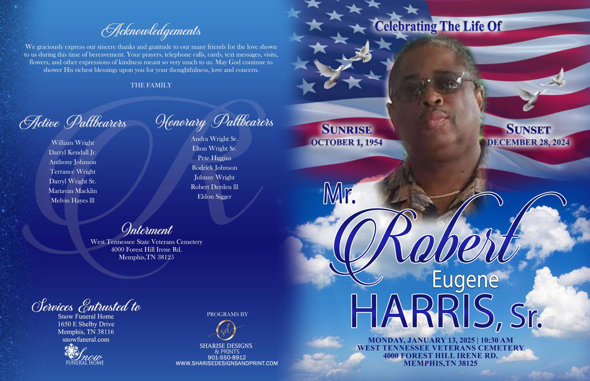 ROBERT HARRIS, SR. by Sharise Designs - Issuu