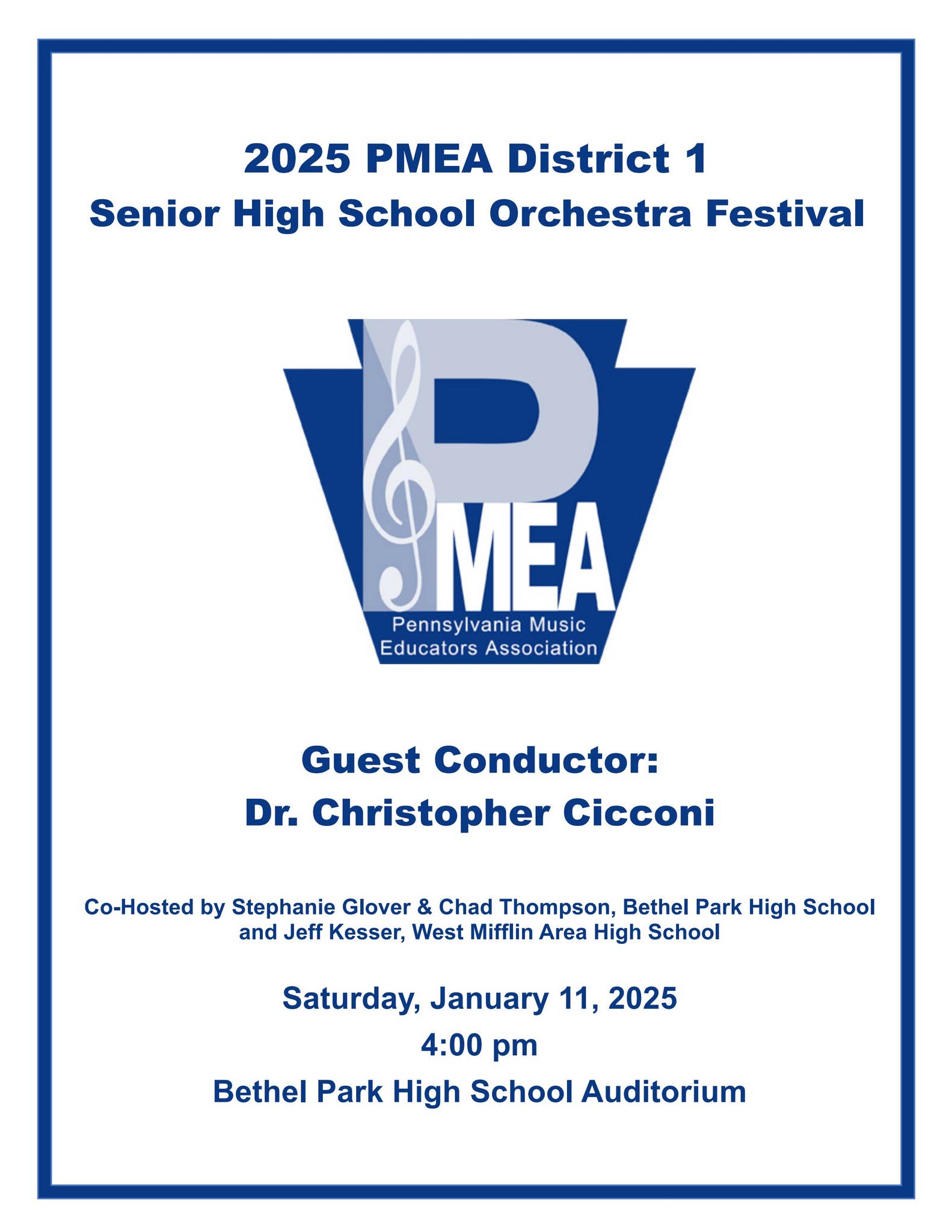 2025 PMEA District 1 Sr. High Orchestra Festival by WestMifflin - Issuu