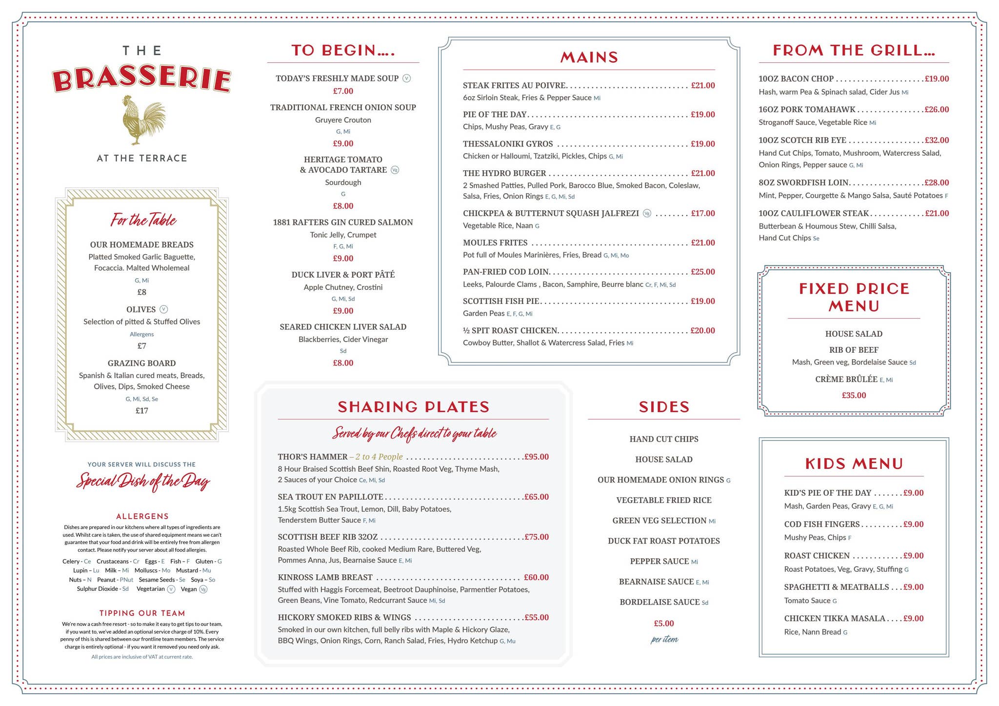 The Brasserie | Main Dinner Menu | Crieff Hydro Hotel by Crieff Hydro Family of Hotels - Issuu