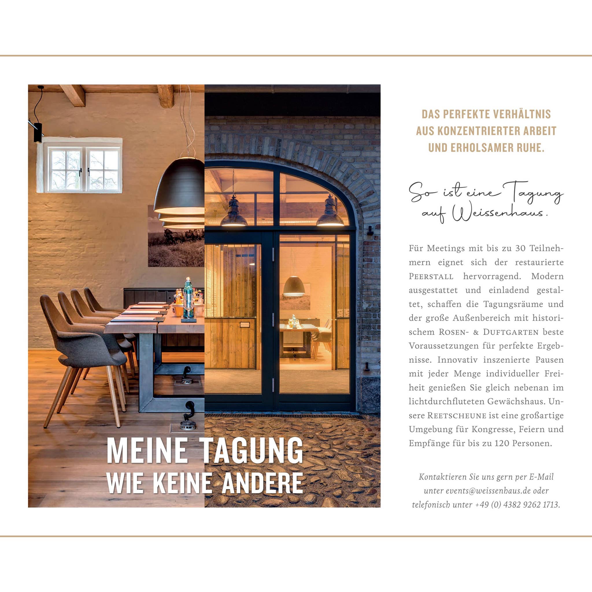 Meine Tagung wie keine andere by Weissenhaus Private Nature Luxury ...