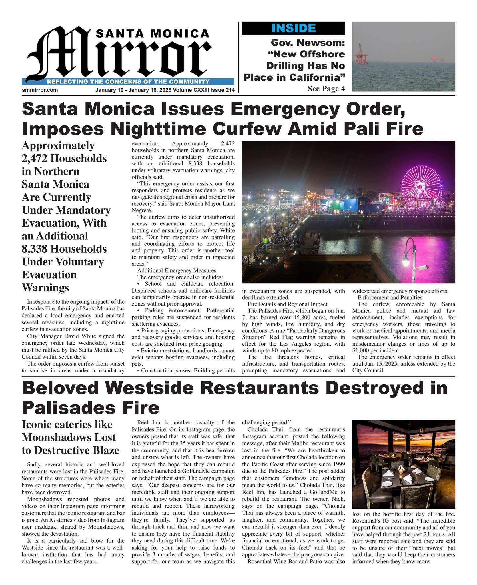 Santa Monica Mirror: Jan 10 - Jan 16, 2025 by Mirror Media Group/ Modoc ...