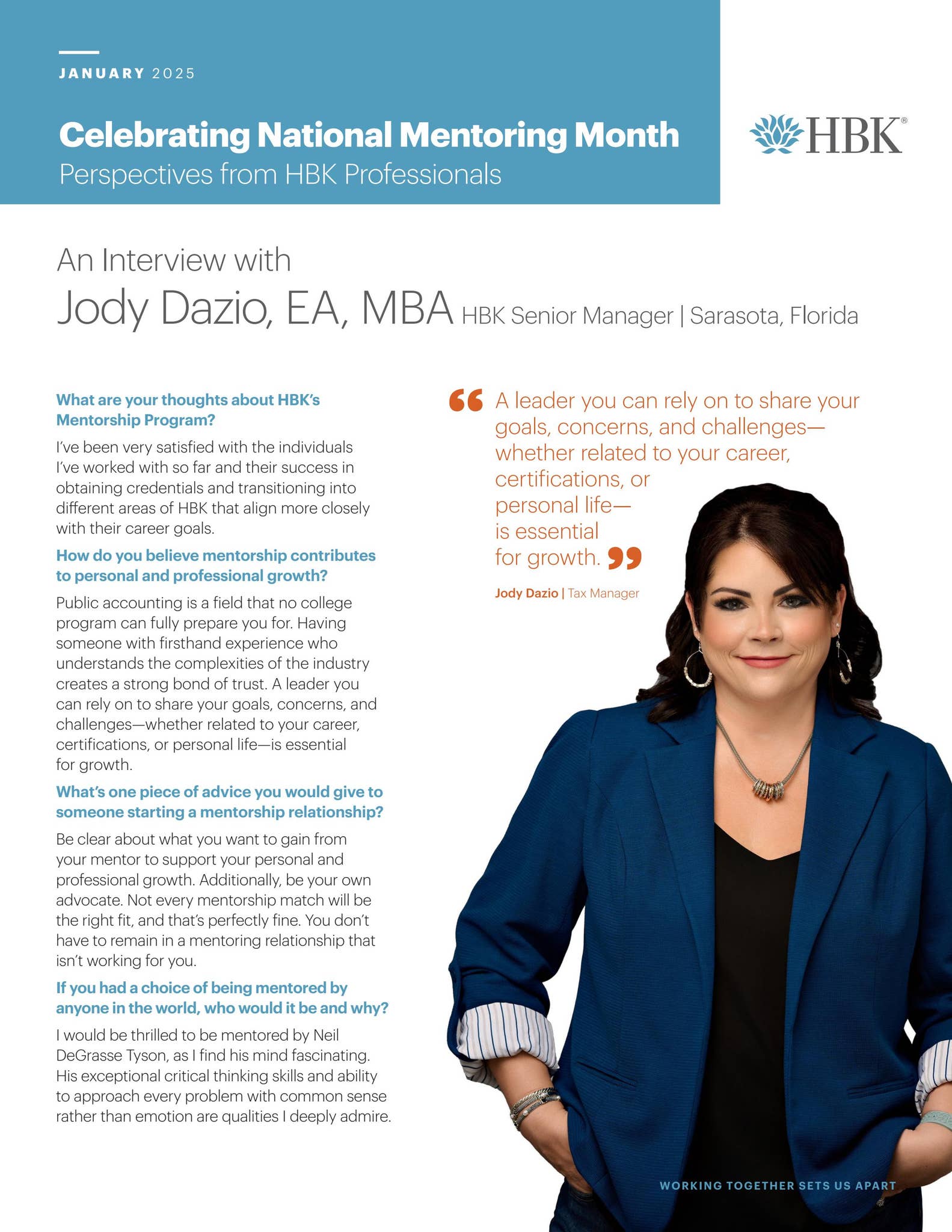 HBK Mentorship Spotlight Profiles 2025 Dazio by HBK CPAs & Consultants ...