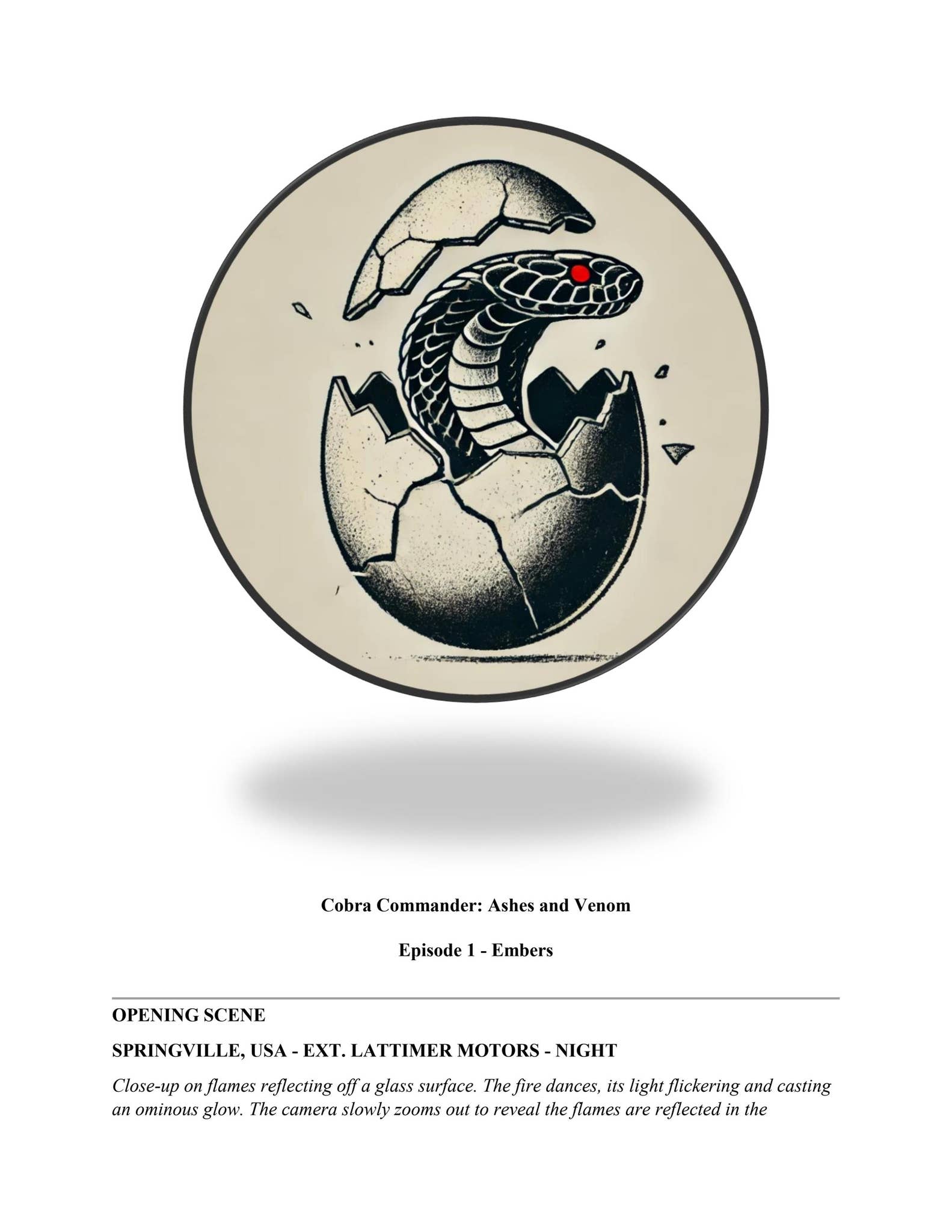 Ashes and Venom - Episode 1 - Embers by DoubtFire1984 - Issuu