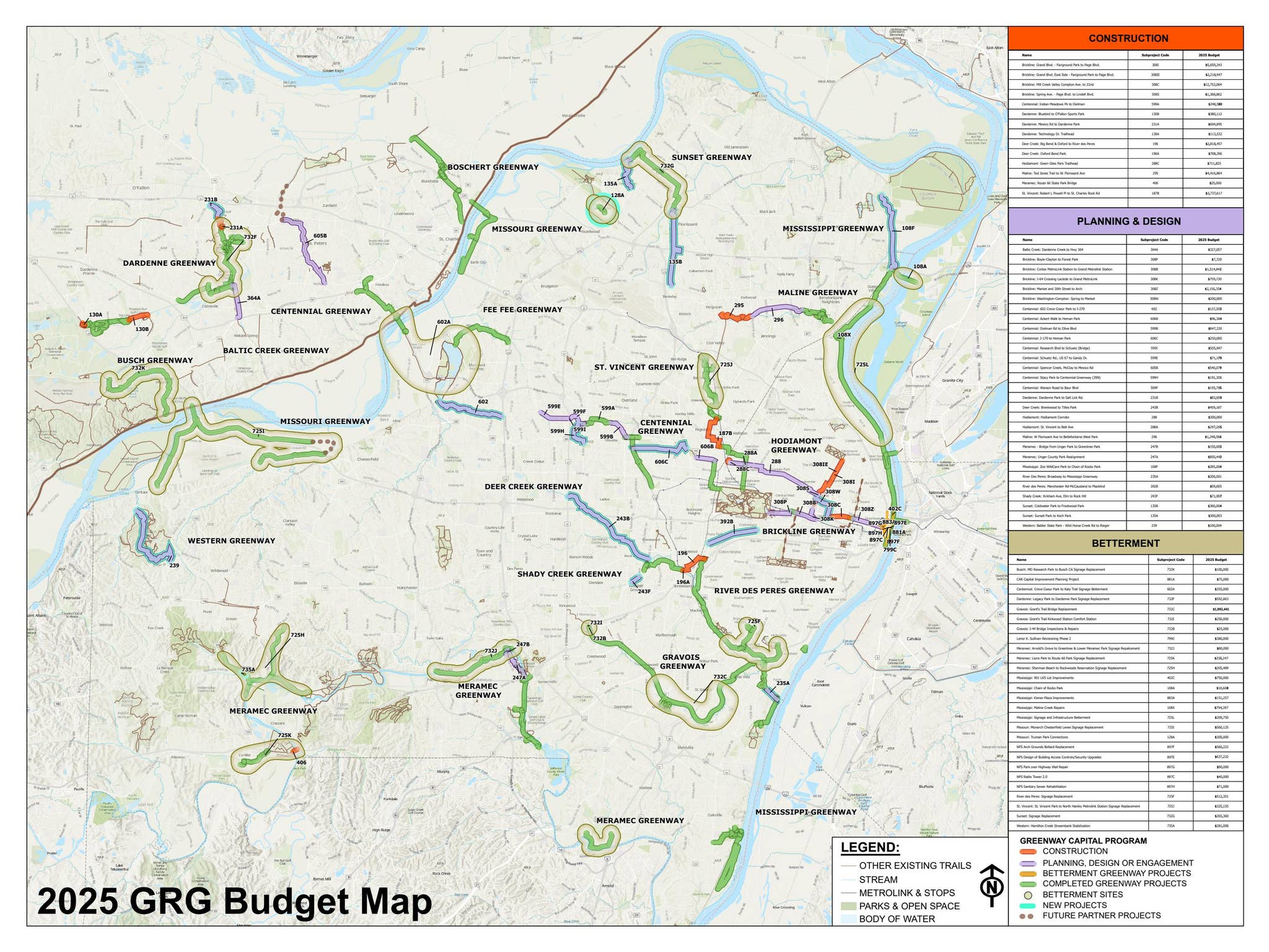 2025 GRG Budget Map by Great Rivers Greenway - Issuu