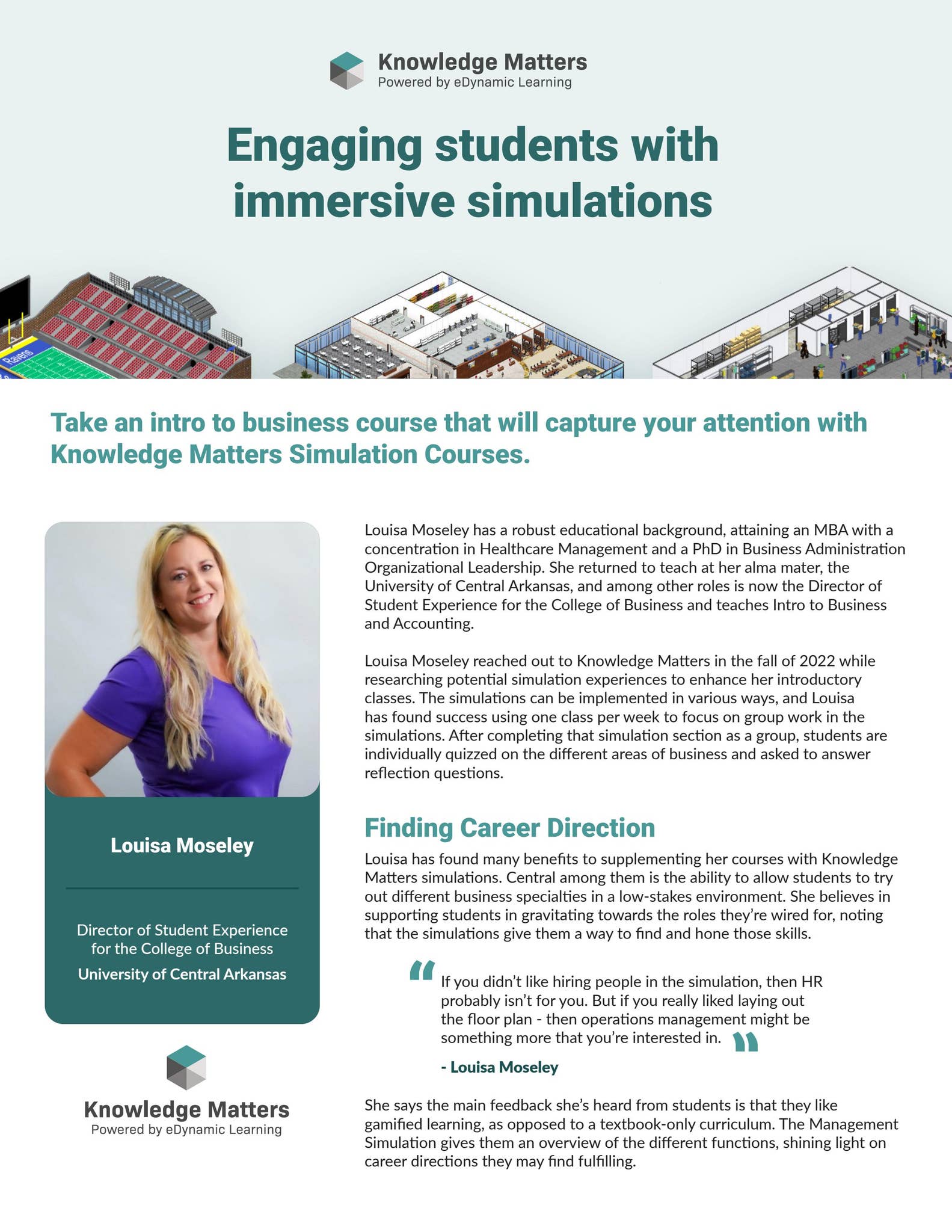 Knowledge Matters Customer Story - Louisa Moseley by edynamiclearning - Issuu