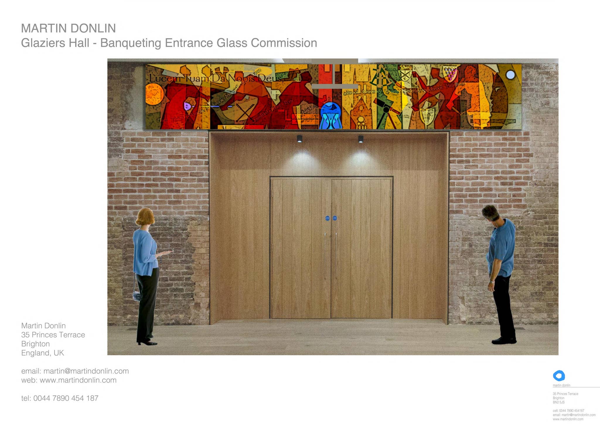 Martin Donlin, Glass Installation at Glaziers Hall by Lindsey Davies ...