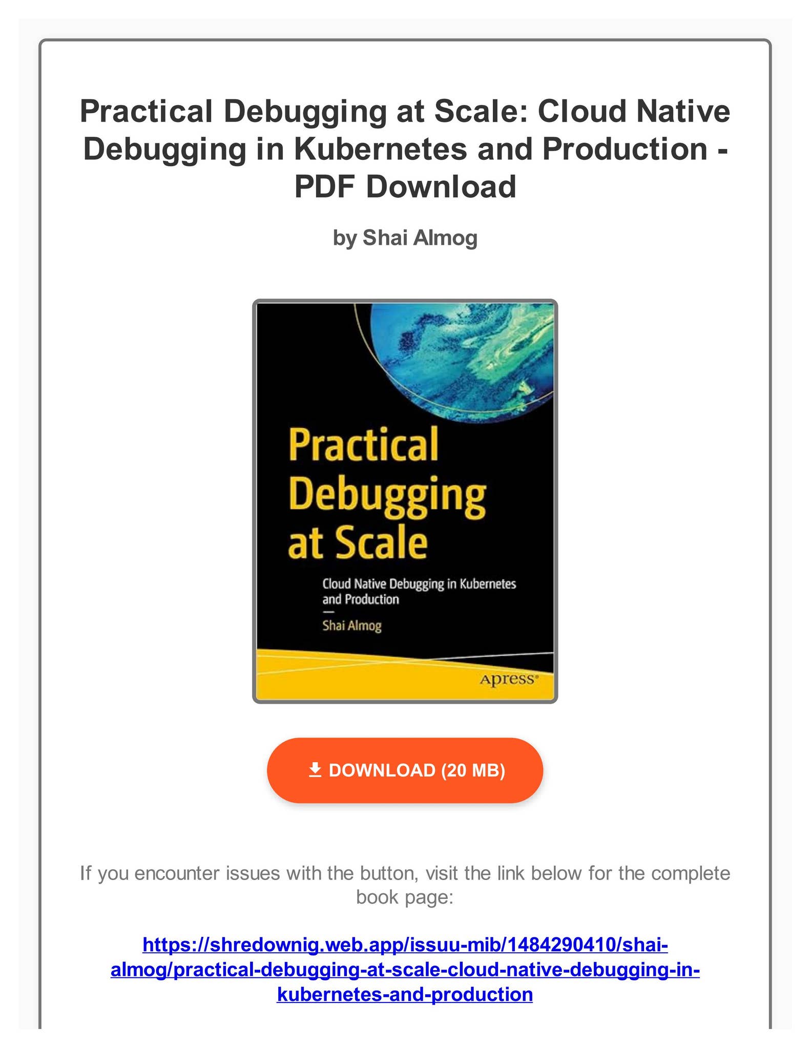 (PDF Free) Practical Debugging at Scale: Cloud Native Debugging in ... (PDF Free) Practical Debugging at Scale: Cloud Native Debugging in ...