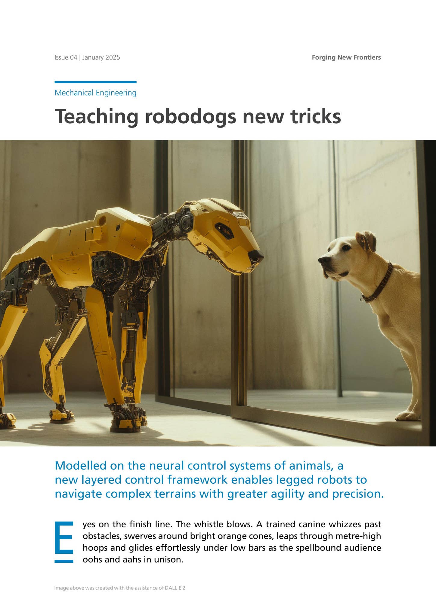 Issue 04 - Teaching robodogs new tricks by NUS-CDE - Issuu