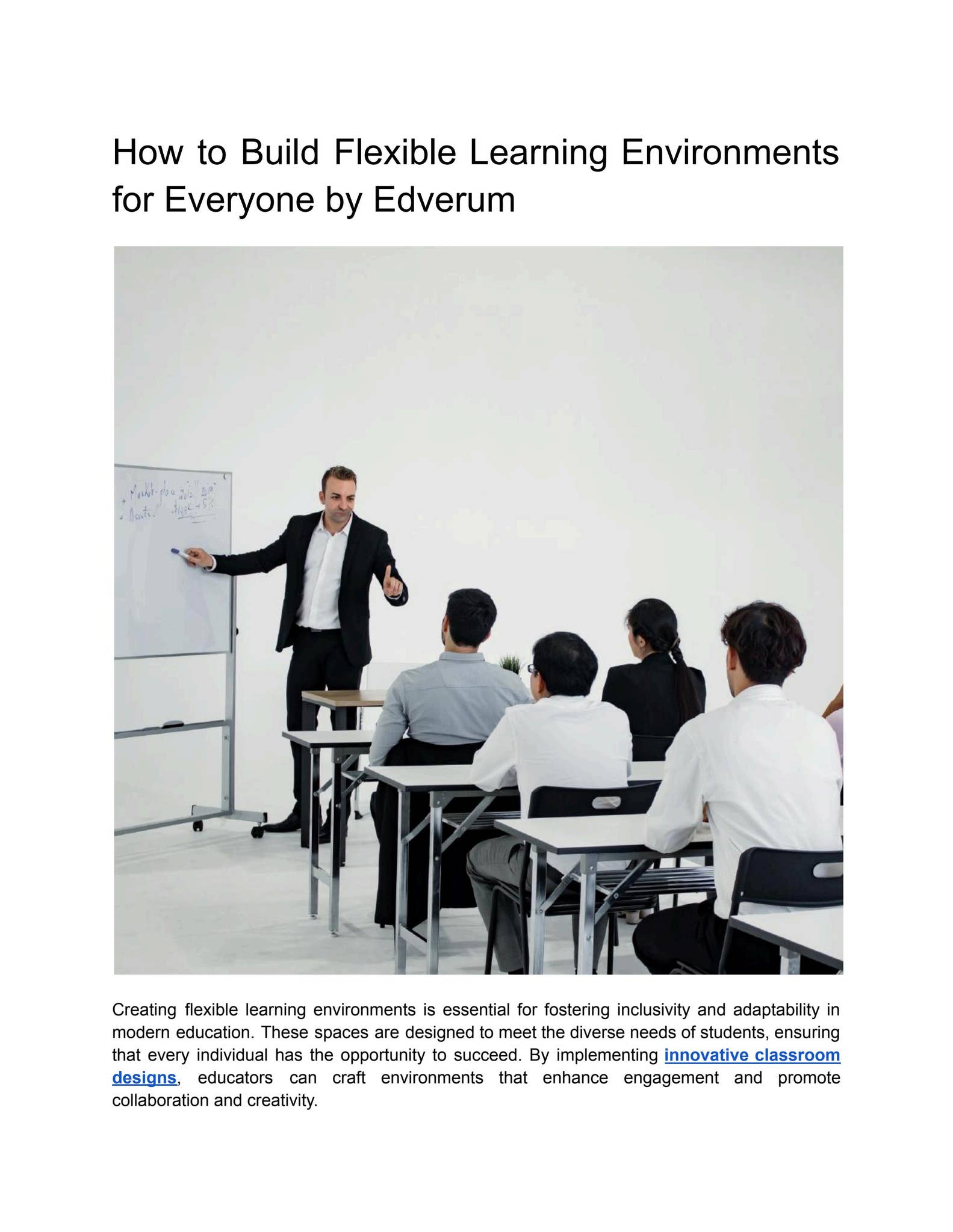 How to Build Flexible Learning Environments for Everyone by Edverum - Issuu