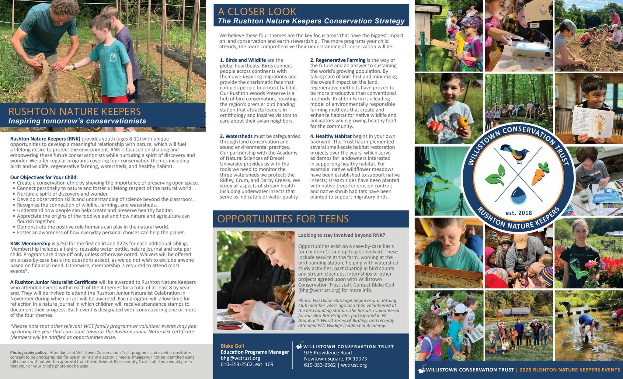 2025 Rushton Nature Keepers Brochure by Willistown Conservation Trust ...