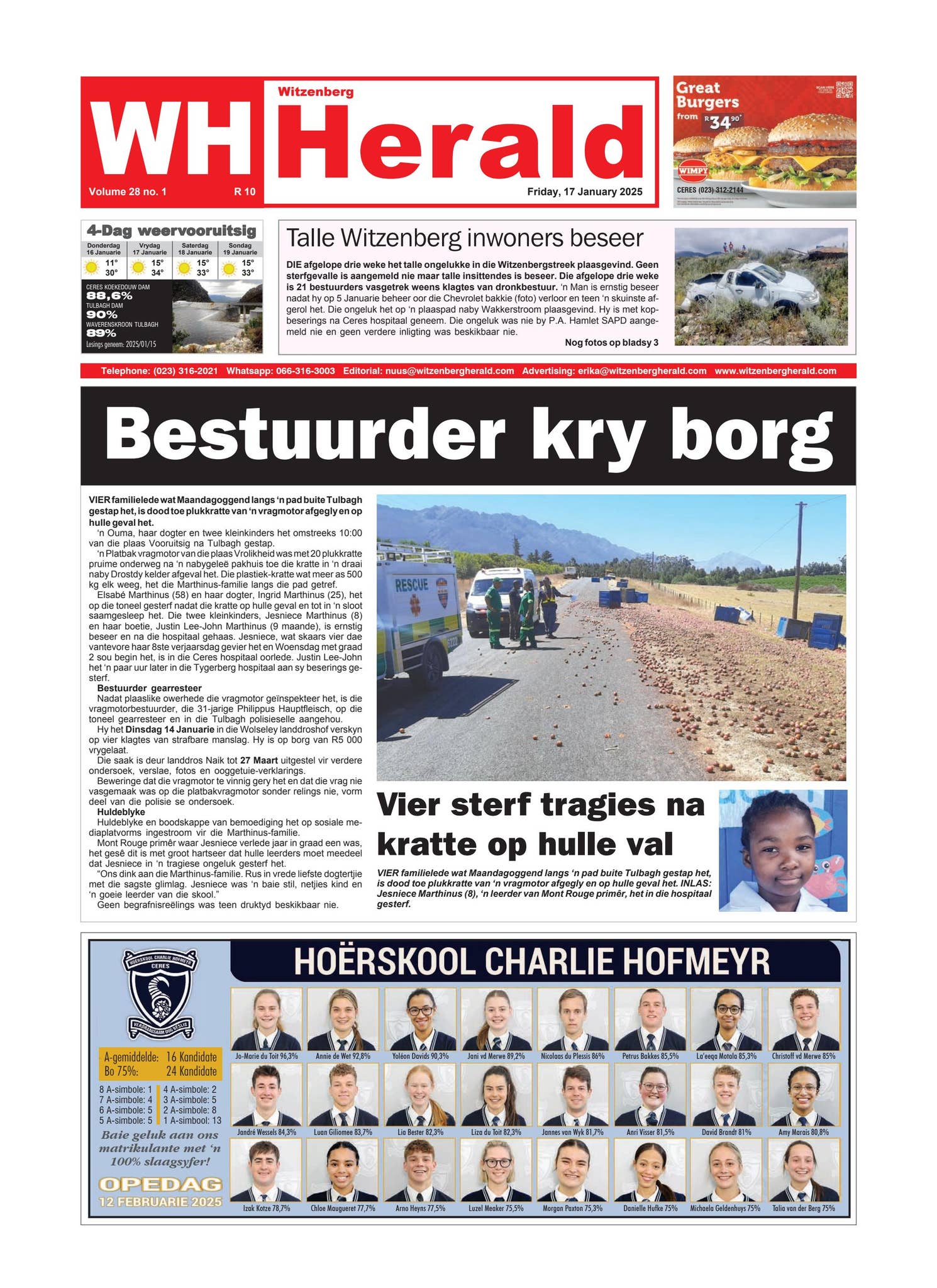 Witzenberg Herald Vol.28 no.1 (Online Weergawe) by Witzenberg Herald ...