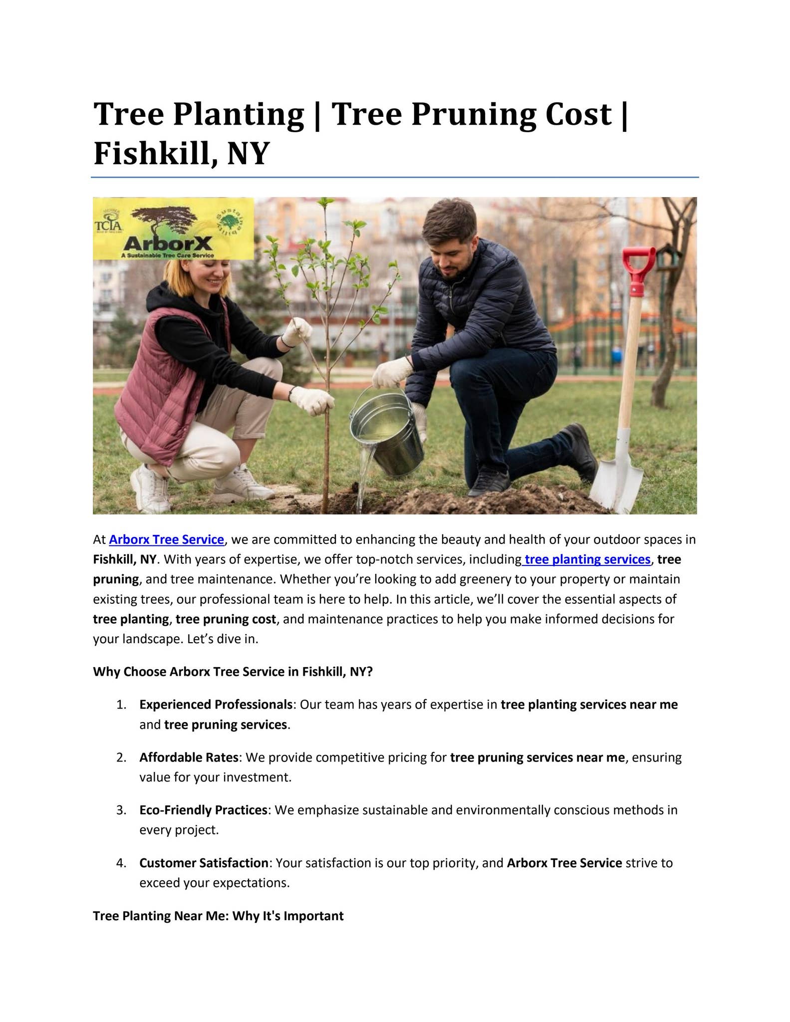Tree Planting | Tree Pruning Cost | Fishkill, NY by Digi Era Pro - Issuu
