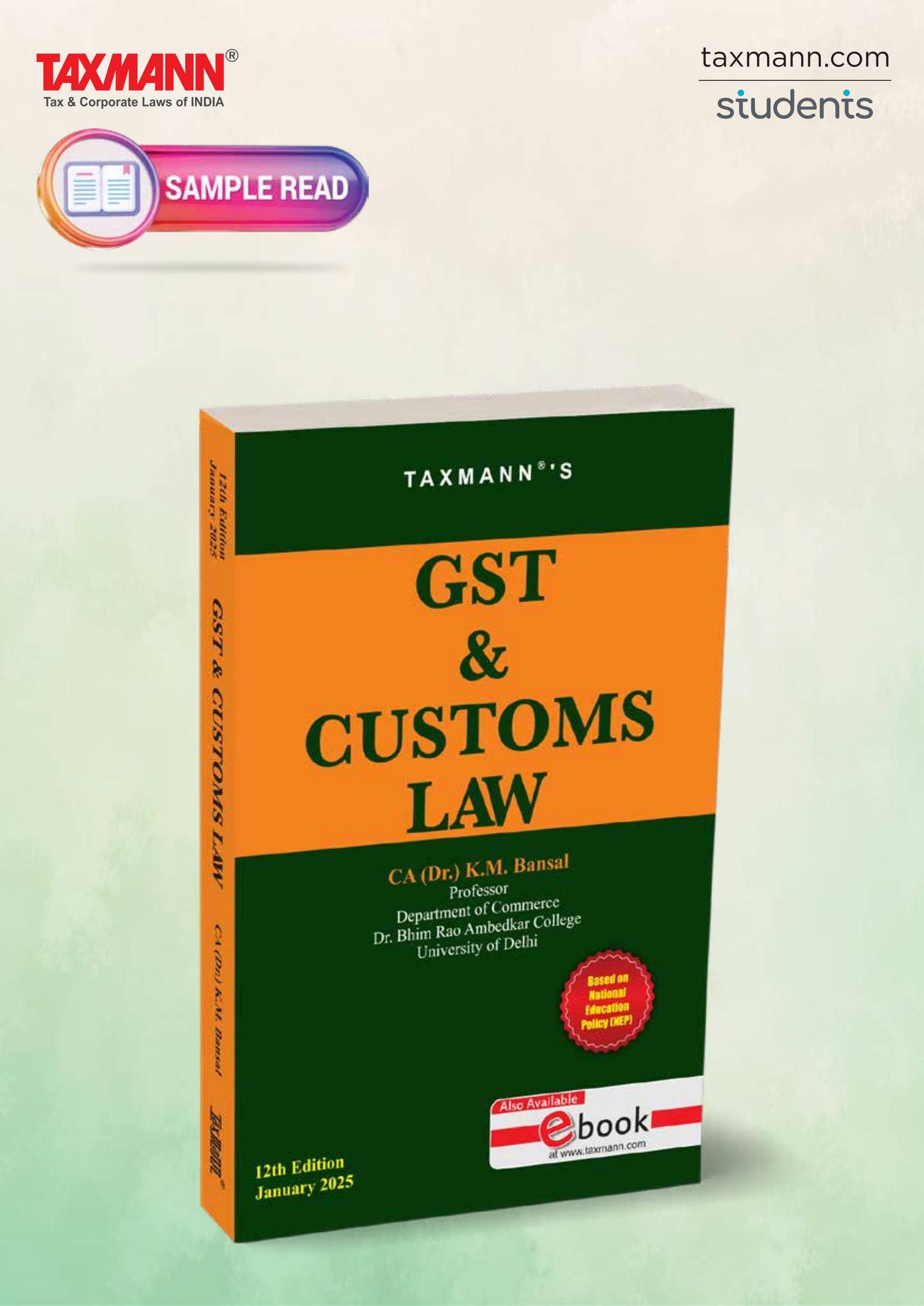 Taxmann's GST & Customs Law by Taxmann - Issuu