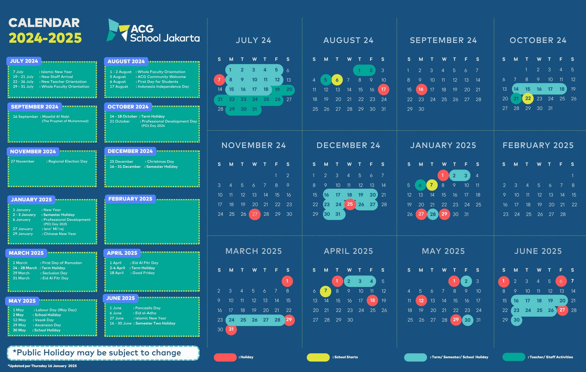 Academic Calendar of ACG School Jakarta 2024-2025 by ACG Schools - Issuu