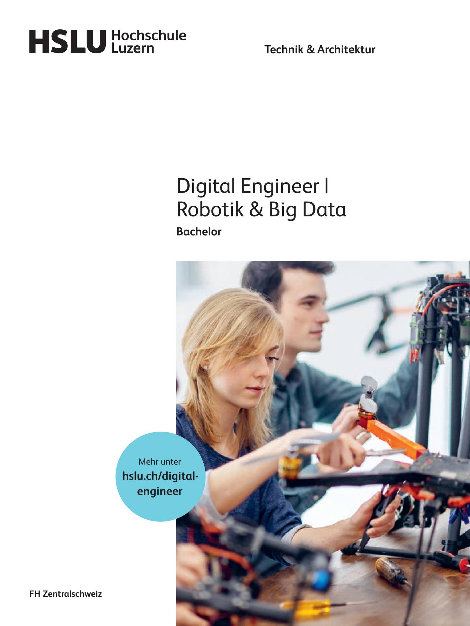 Studienführer Bachelor Digital Engineer | Robotik & Big Data 2024/2025 by Hochschule Luzern - Issuu